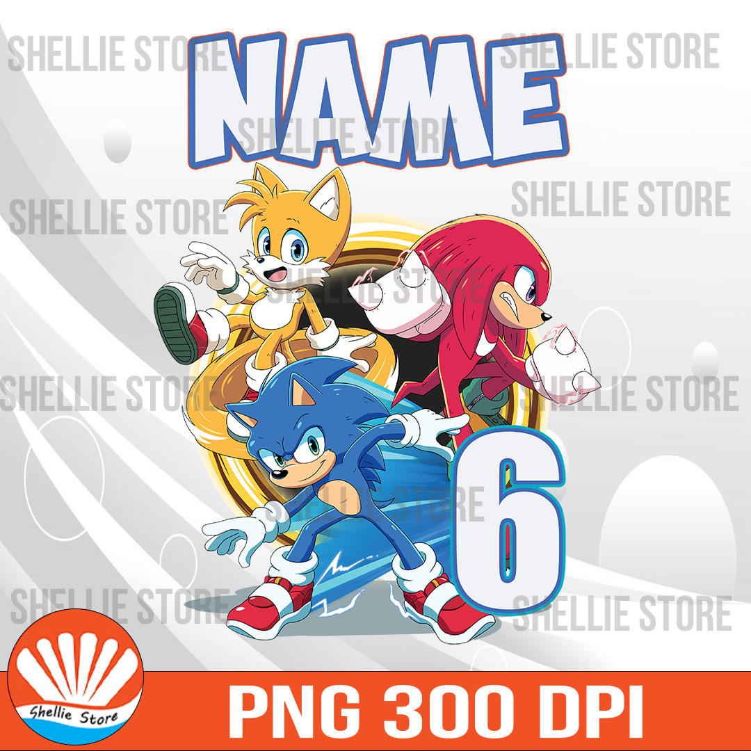 Personalized Birthday SVG, Blue Fast Hedgehog, family combo | Inspire ...