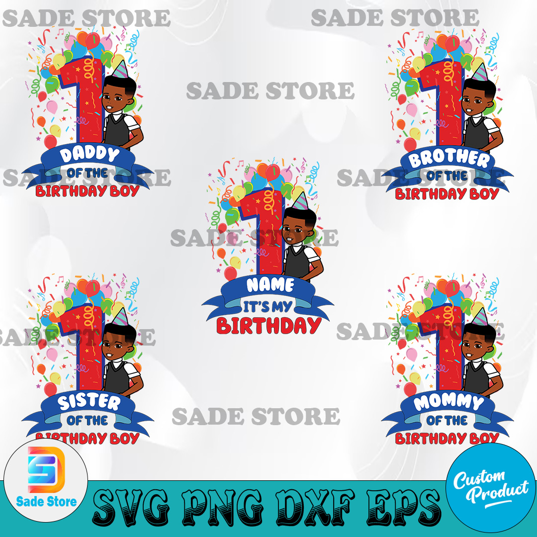 Personalized Name For Birthday Kids SVG/PNG/DXF, Family Of B - Inspire ...