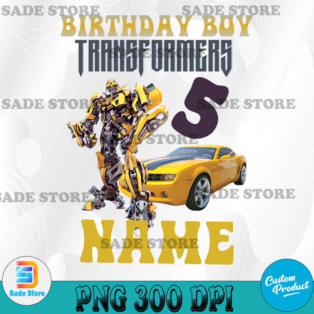 Transformers Bumblebee Birthday Family custom SVG, Transform | Inspire ...