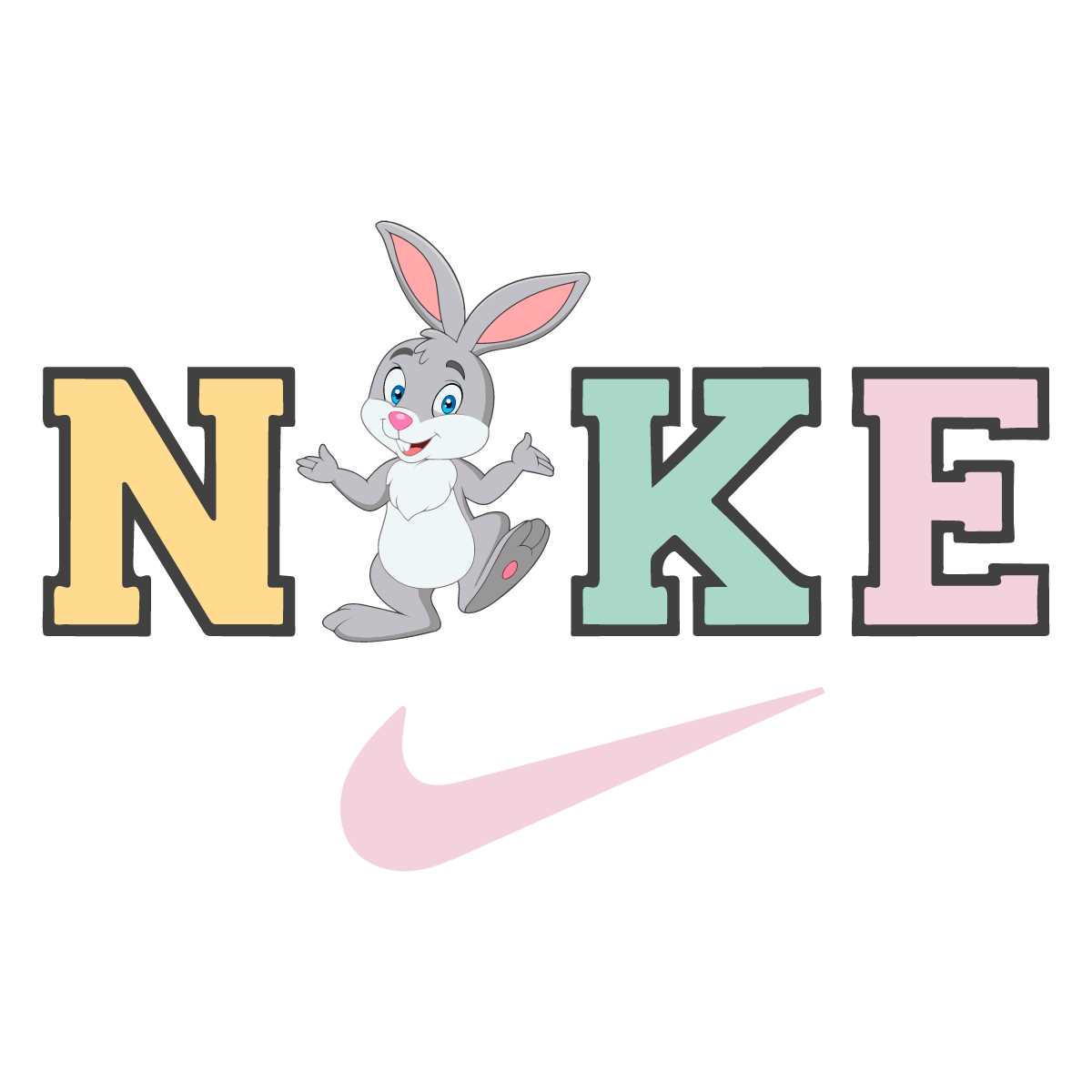Nike Easter Bunny Best Design SVG PNG Digital Files | Inspire Uplift