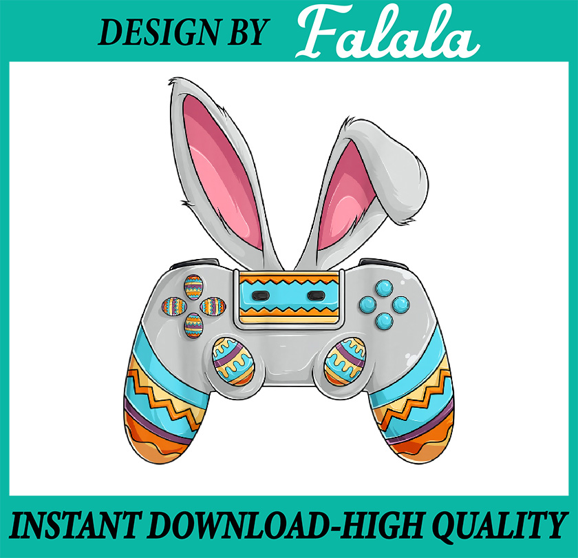 Happy Easter Day Bunny Egg Funny Png, Video Game Controller - Inspire ...