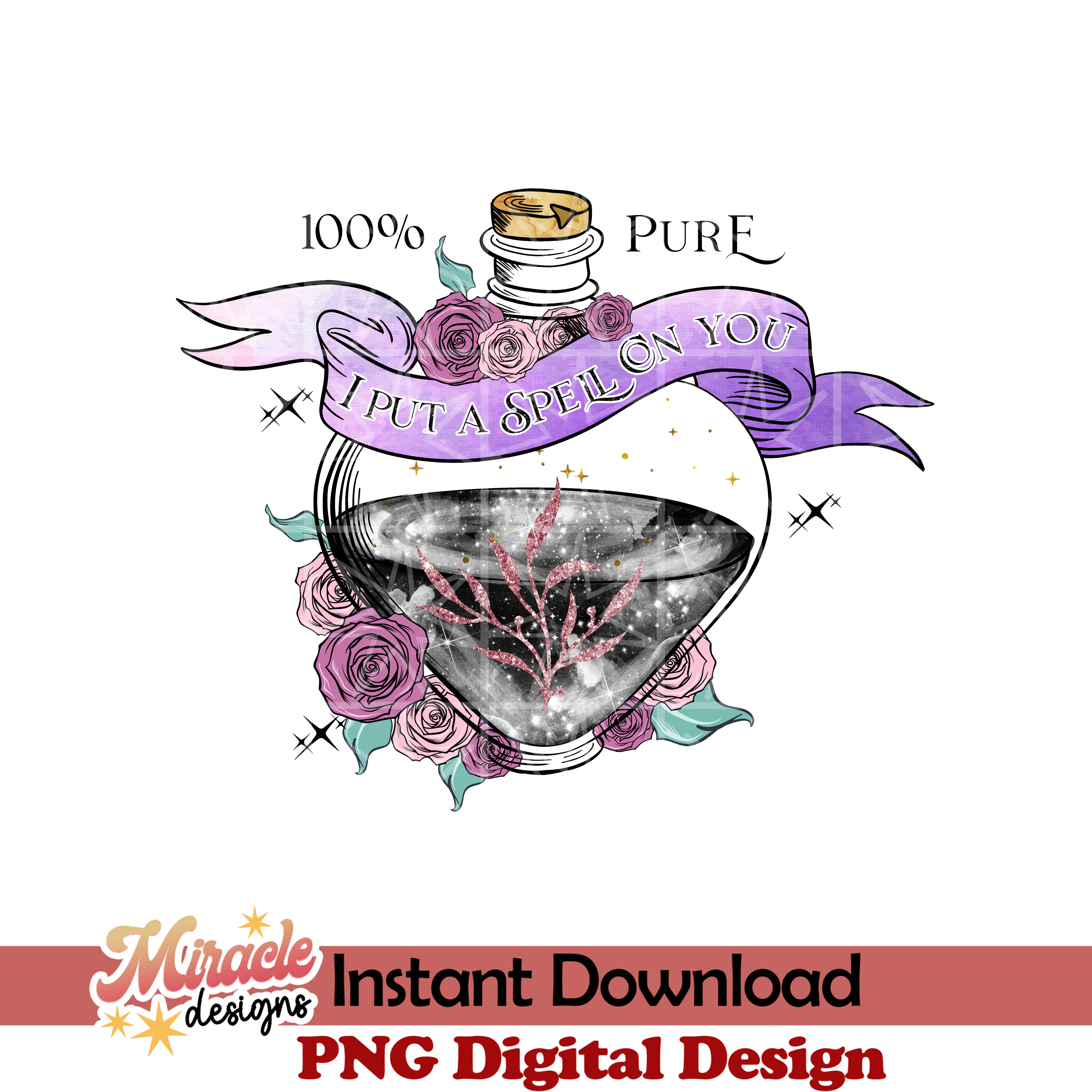 Love Potion Label Til Death Will You Part sublimation | Inspire Uplift