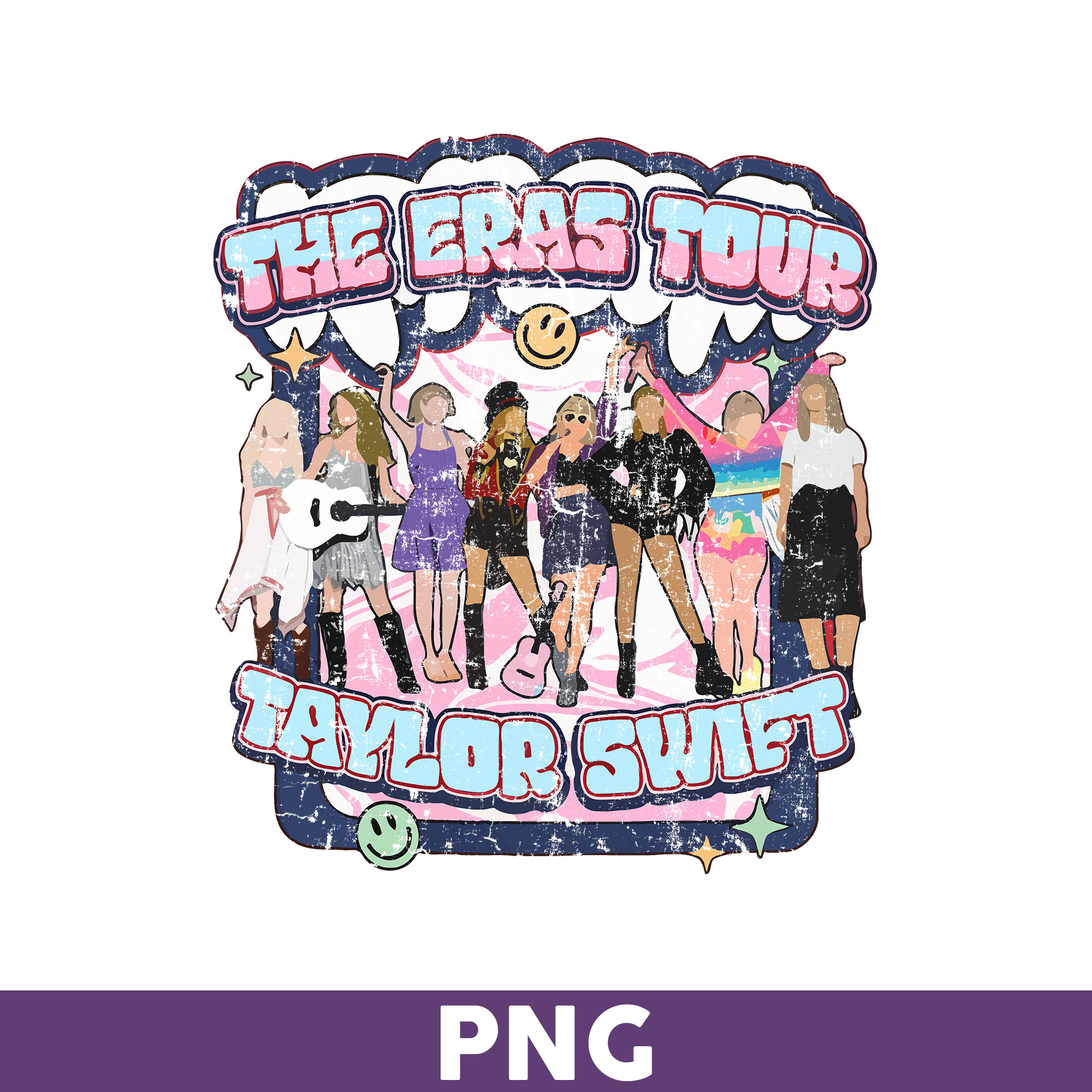 Retro Taylor Swift The Eras Tour Png, Taylor Swift Png, The - Inspire ...