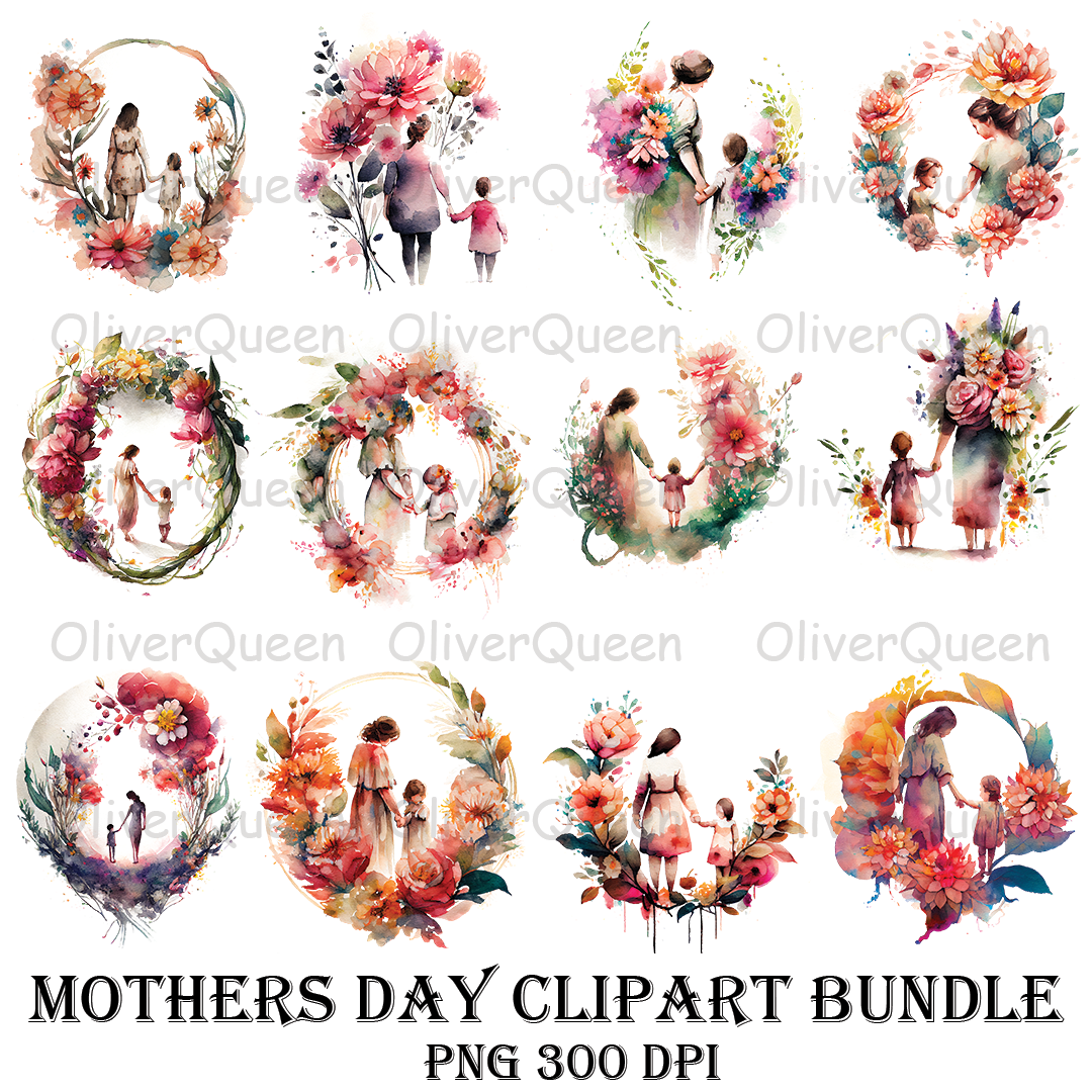 Mothers Day Clipart Bundle PNG, Mothers Day PNG, Mothers Day - Inspire ...
