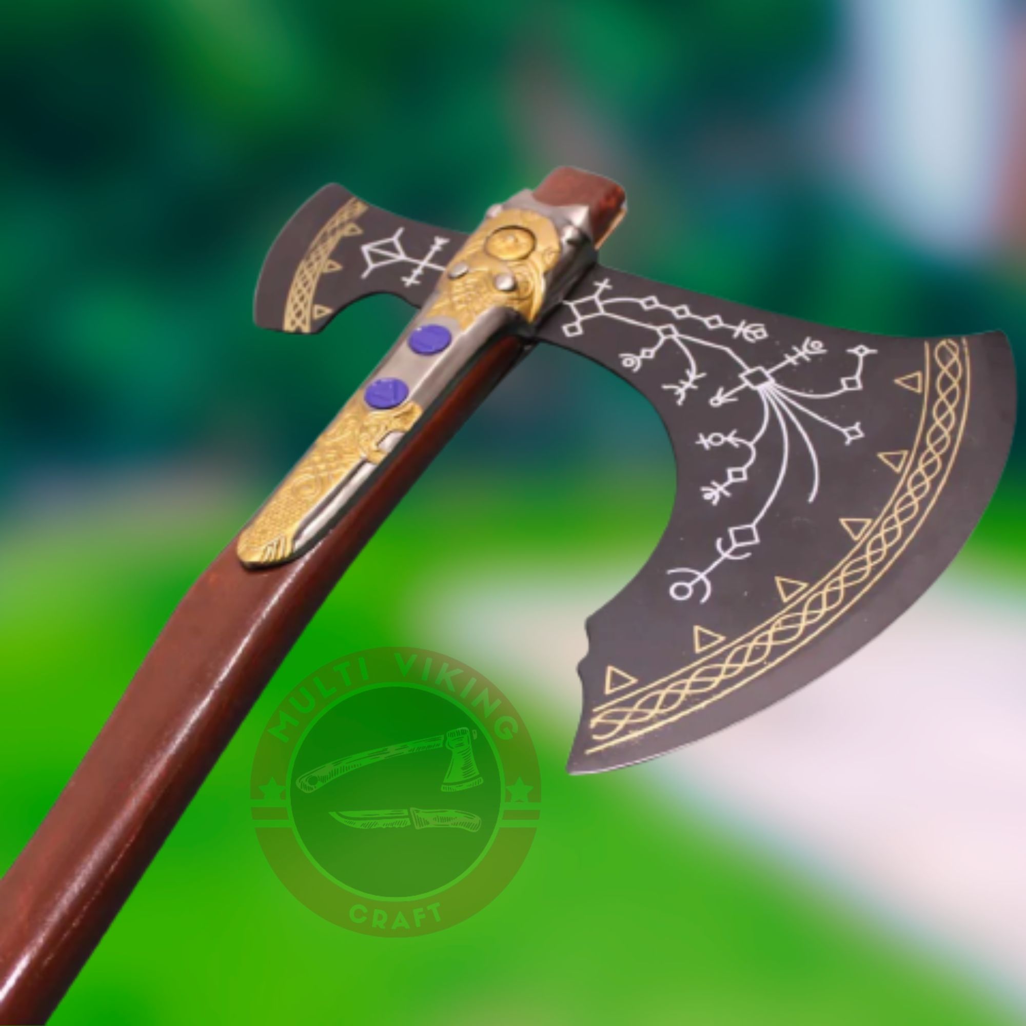 Scandinavian Axe - Handmade Medieval God Of War Kratos Axe, | Inspire ...