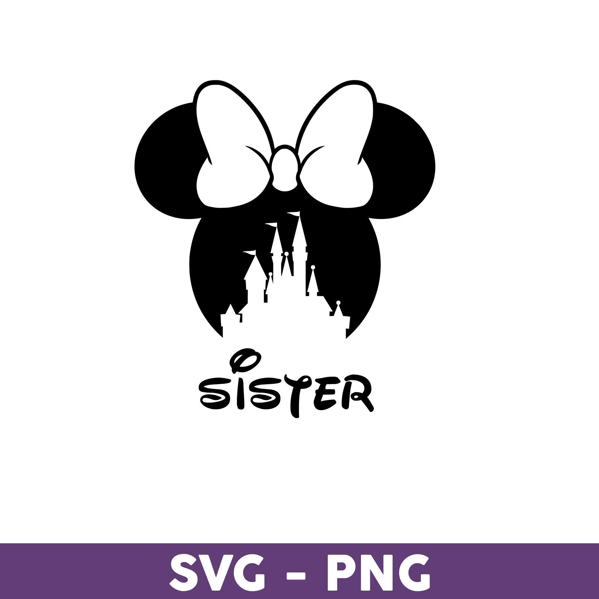 Minnie Mouse Svg, Mouse Sister Svg, Disney Family Vacation 2 | Inspire ...