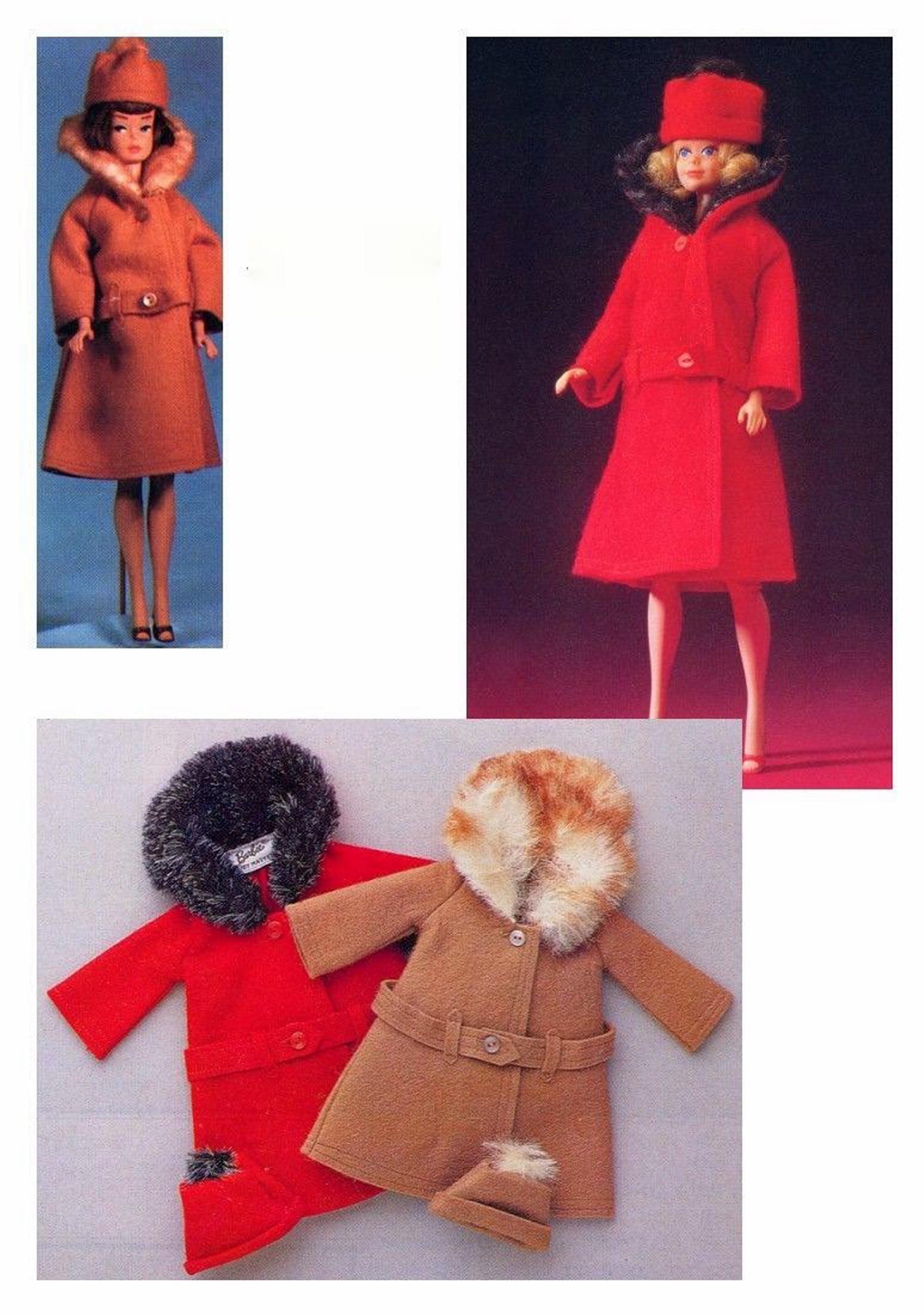 Doll winter coat and hat pattern Barbie doll clothes Barbie | Inspire ...