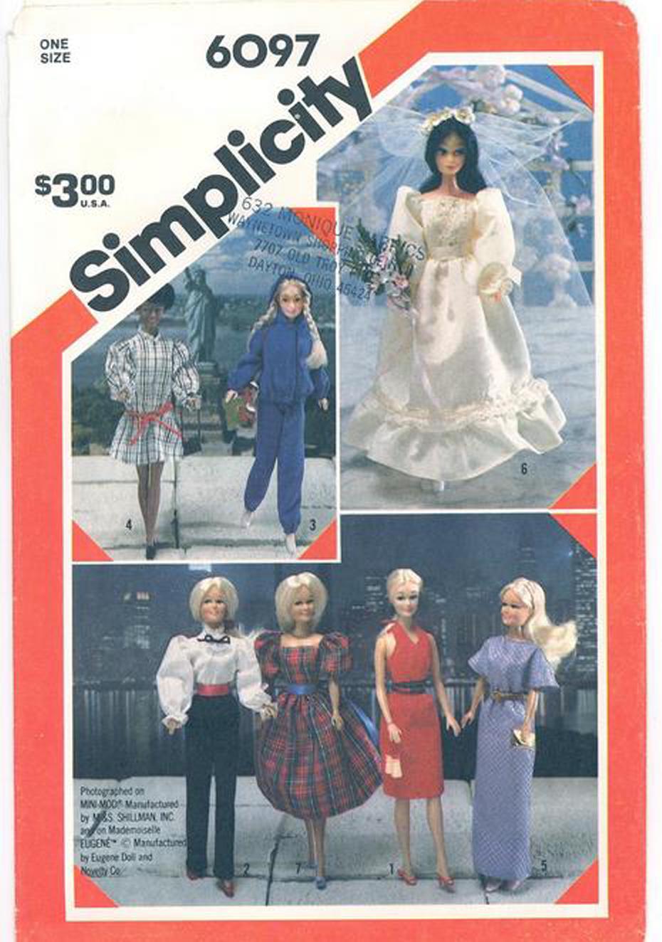 Simplicity 6097 Barbie dress blouse pants and jacket wedding | Inspire ...