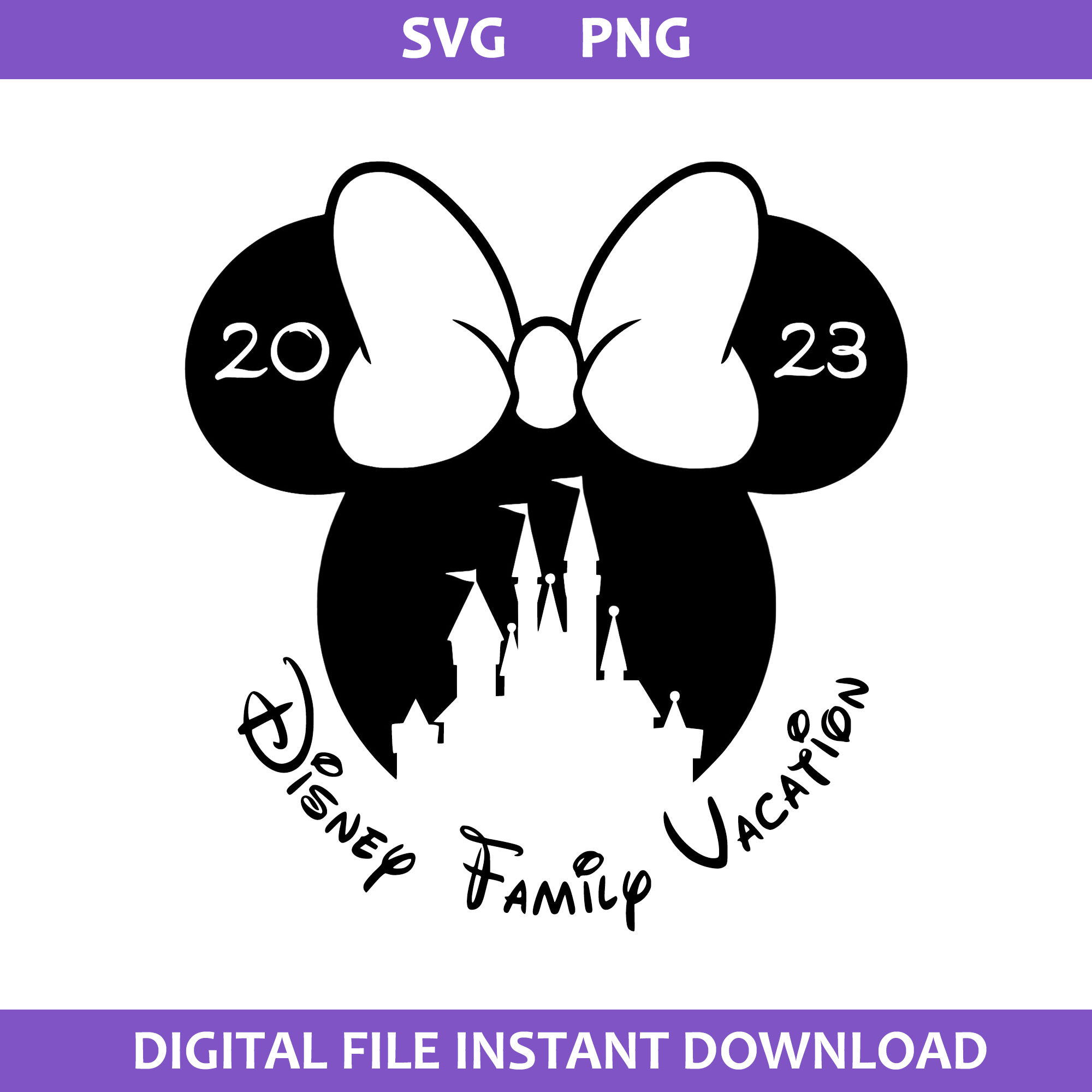 2023 Disney Family Vacation Minnie Svg, Minnie Mouse Svg, | Inspire Uplift