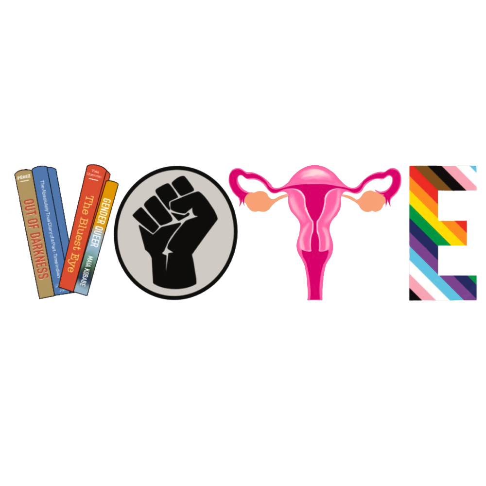 VOTE Reproductive Rights PNG Banned Books PNG, Vote Png | Inspire Uplift