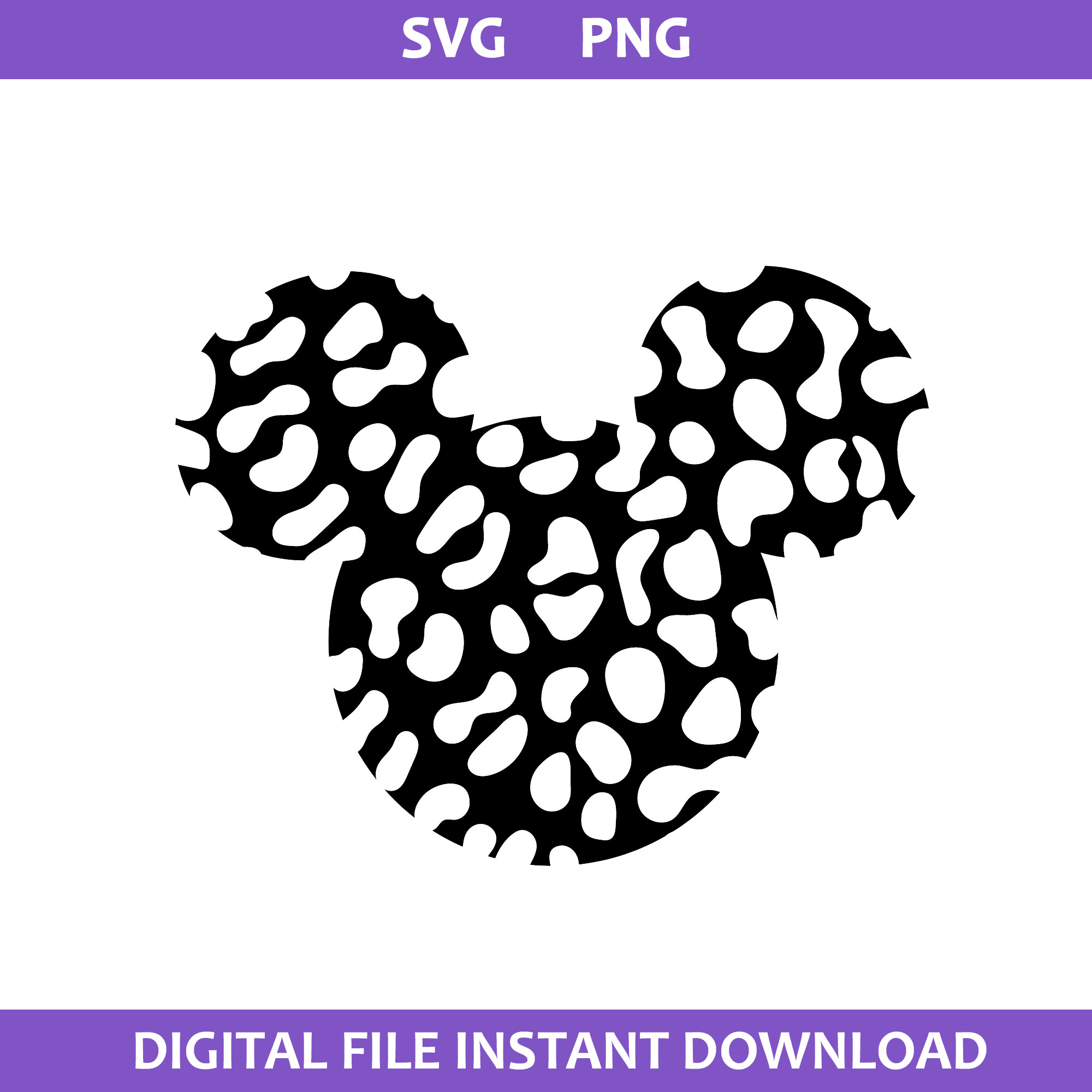 Mickey Cheetah Svg, Mickey Mouse Svg, Disney Svg, Png Digita - Inspire ...