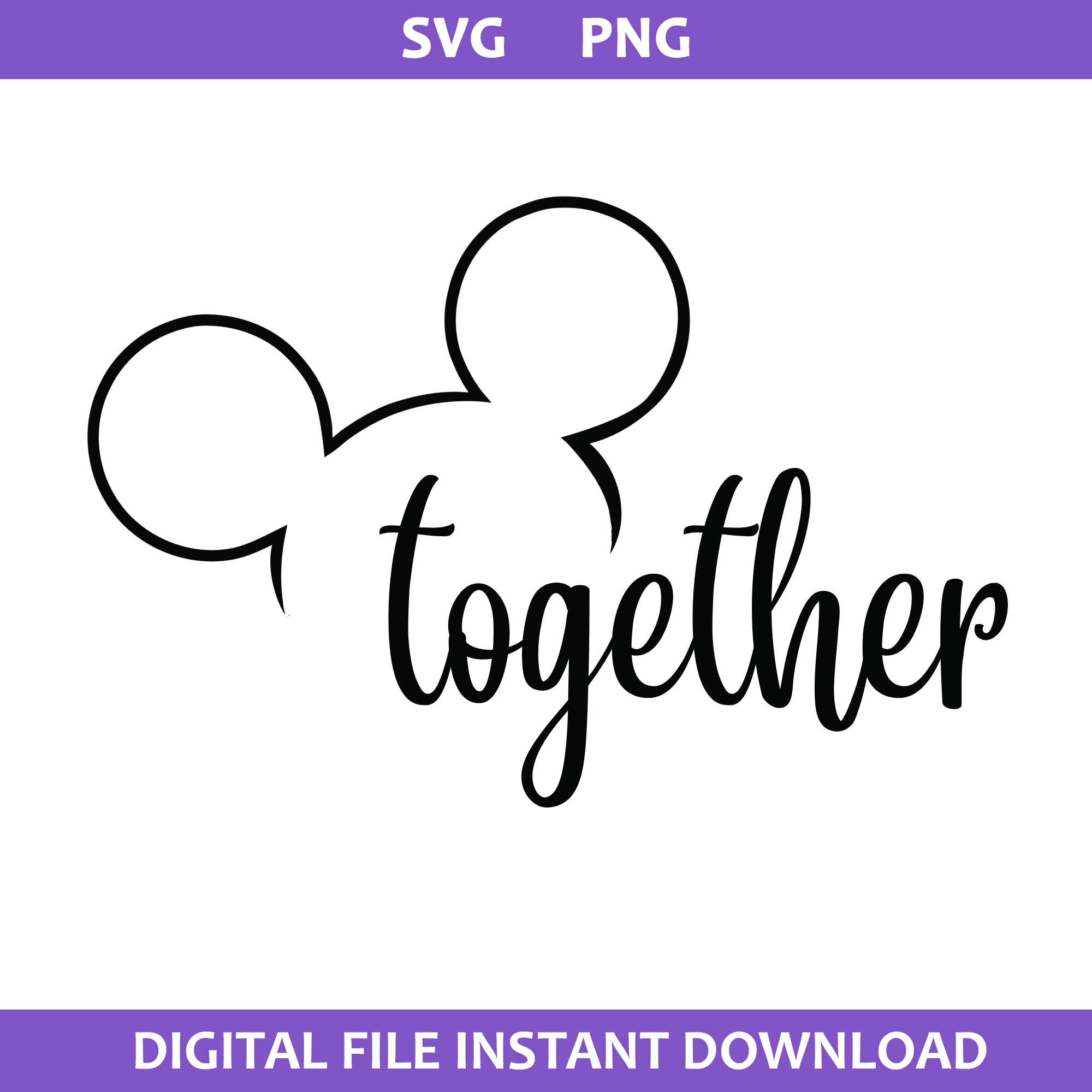 Mickey Together Svg, Mickey Mouse Svg, Disney Svg, Png Digit - Inspire ...