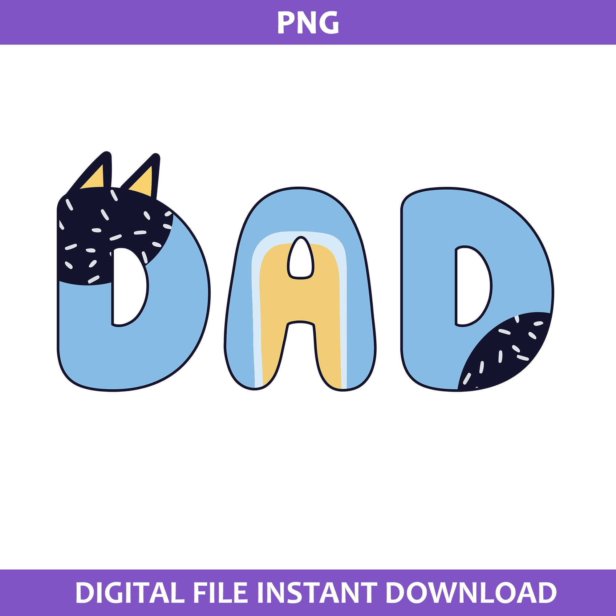 Bluey Dad Png, Bluey Father's Day Png, Bluey Png, Cartoon Pn | Inspire ...