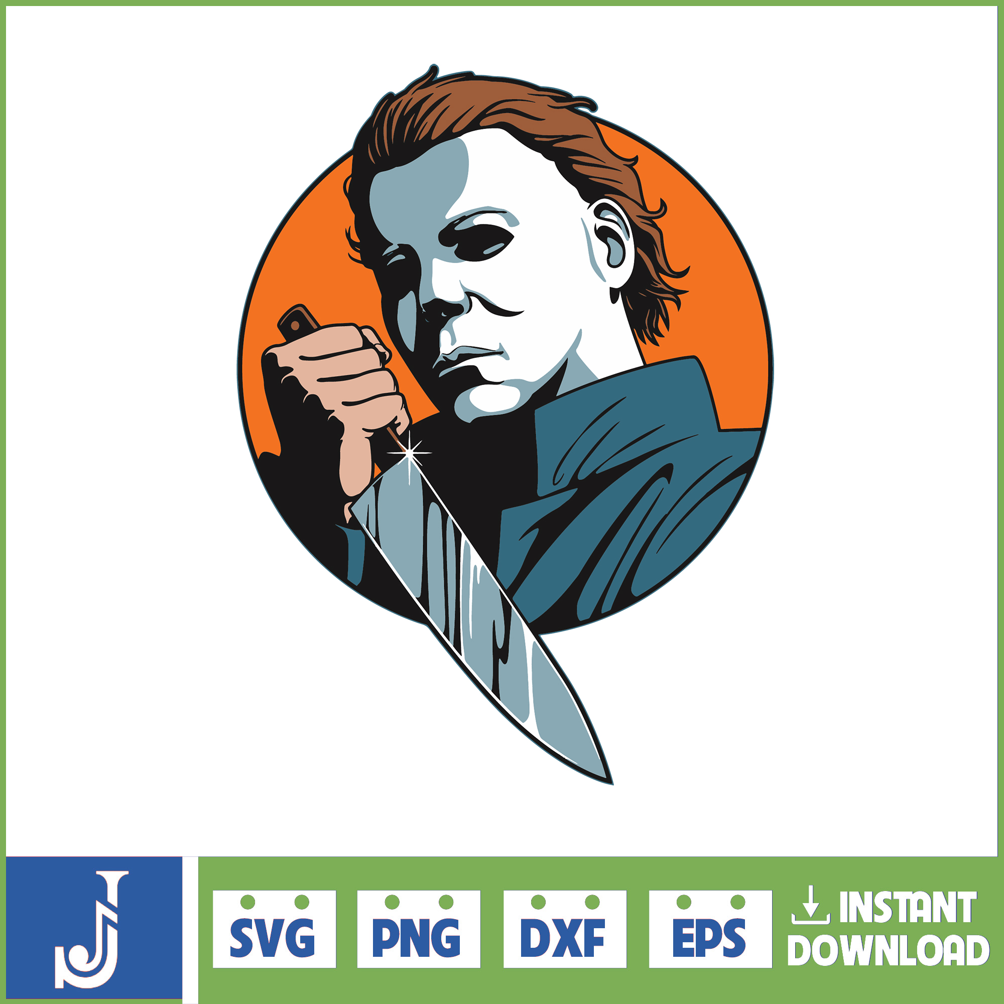 Michael Myers svg silhouette kit png halloween scary movie h | Inspire ...