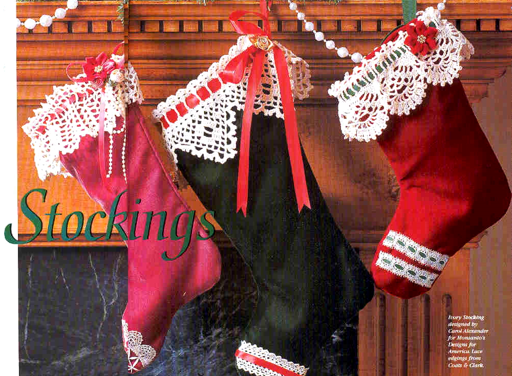 Christmas Stockings Vintage Crochet Pattern 262 PDF | Inspire Uplift