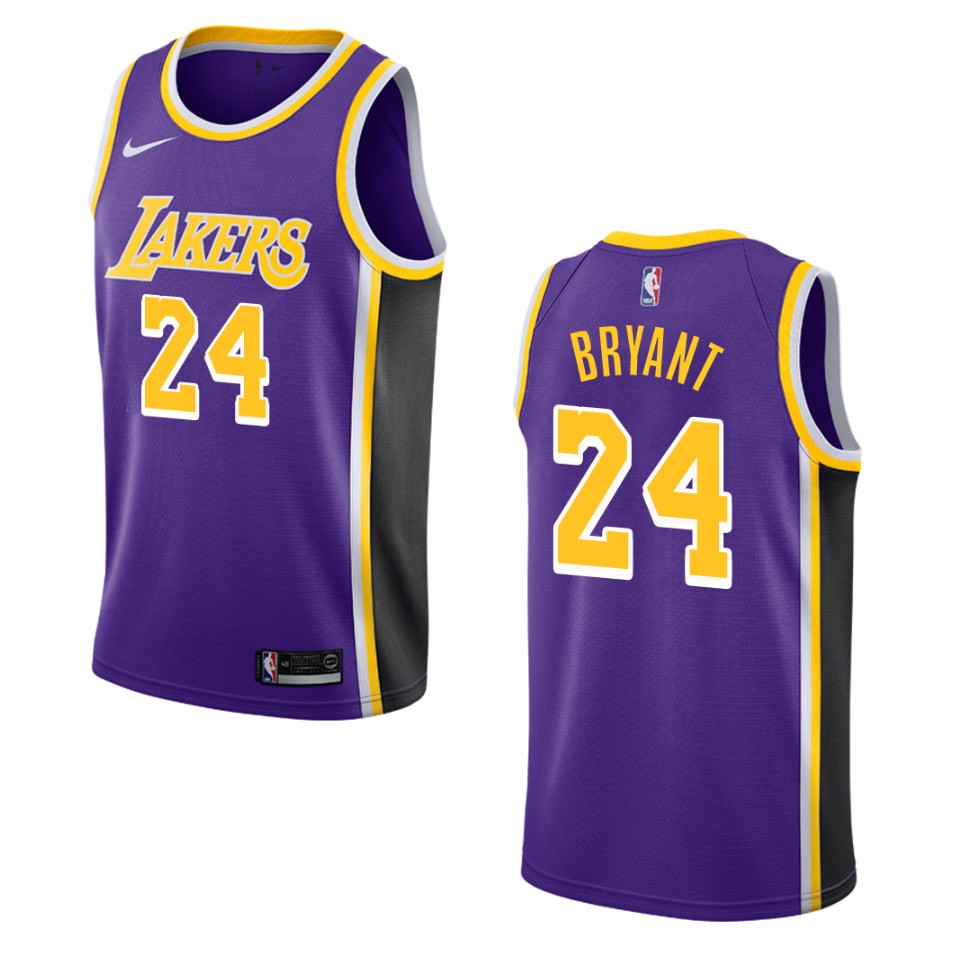 Men Los Angeles Lakers 24 Kobe Bryant Statement Swingman Jer - Inspire ...
