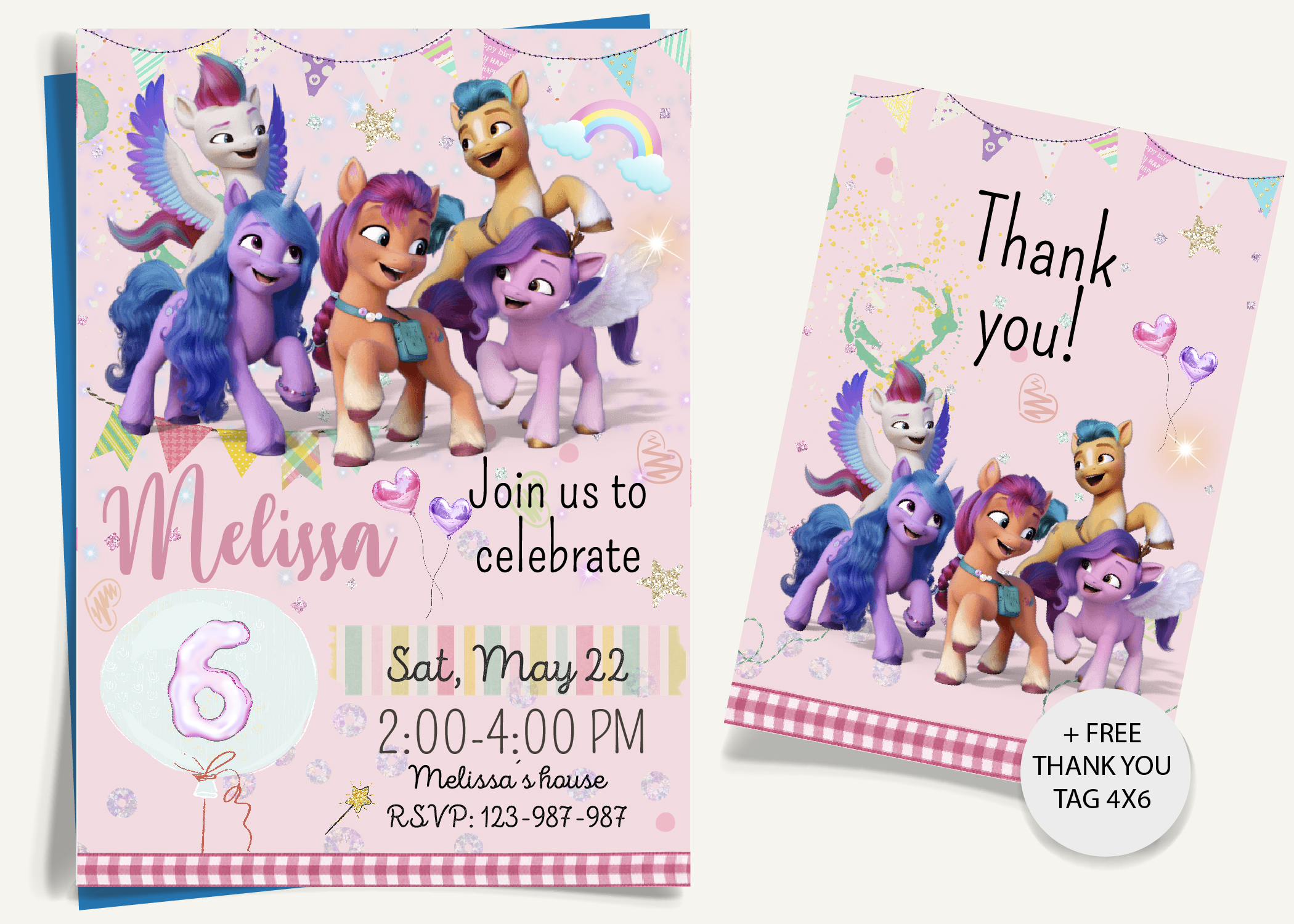 my little pony new generation invitations | Inspire Uplift