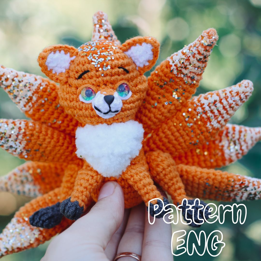 PDF pattern Nine-tailed fox | Inspire Uplift