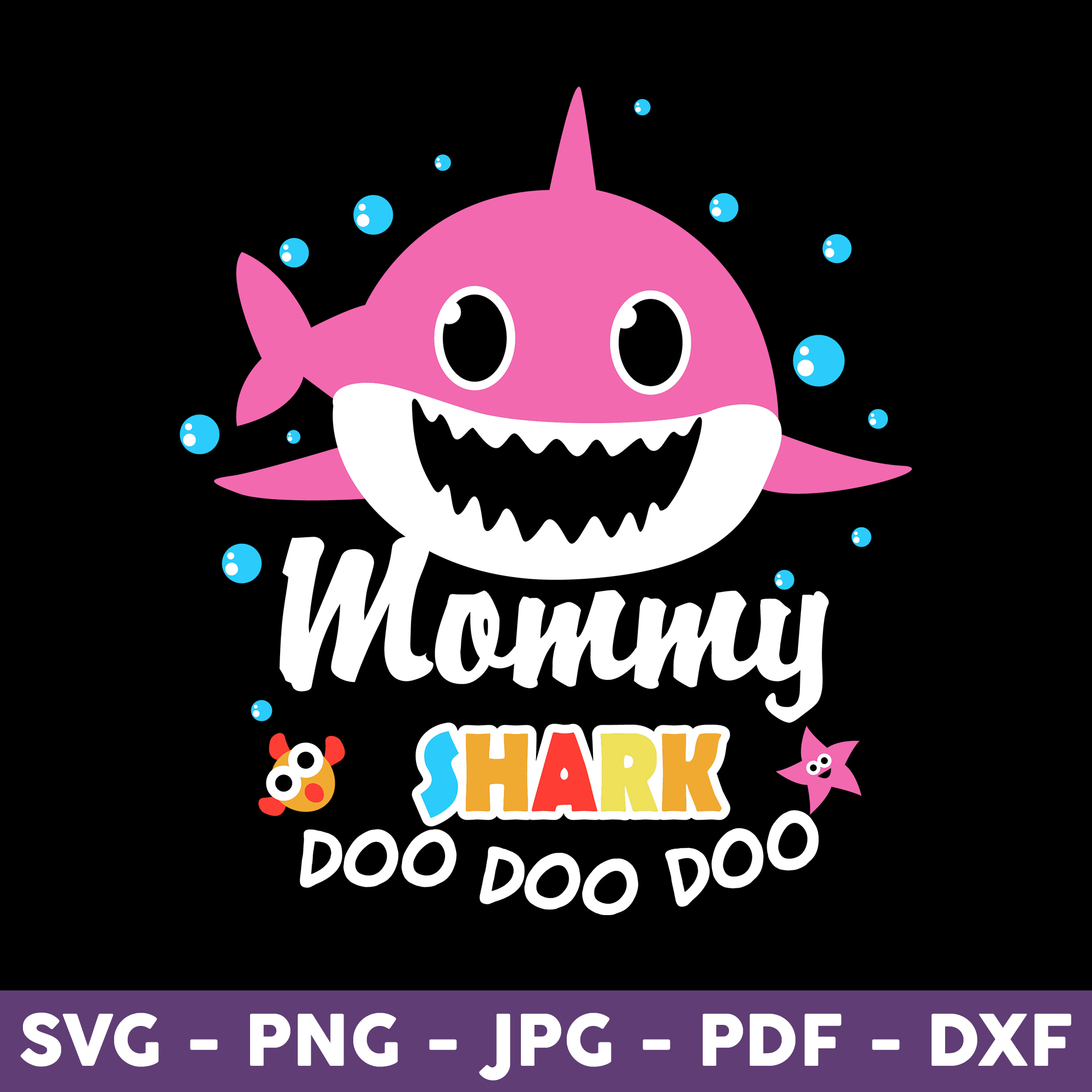 Mommy Shark Svg, Mommy Shark Doo Doo Doo Svg, Baby Shark Svg - Inspire ...