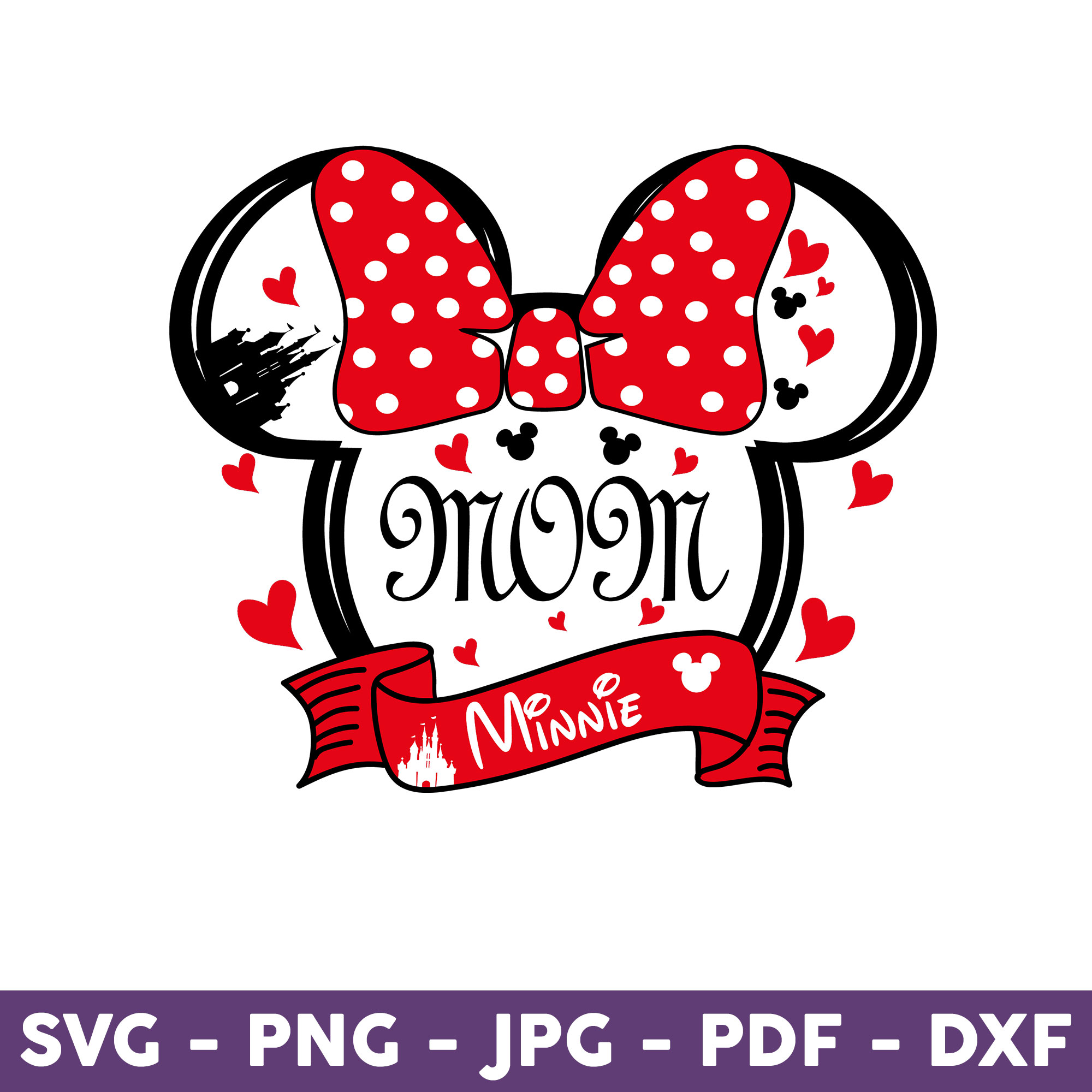 Mom Mouse Svg, Minnie Mouse Mom Svg, Mom Svg, Mother's Day S | Inspire ...