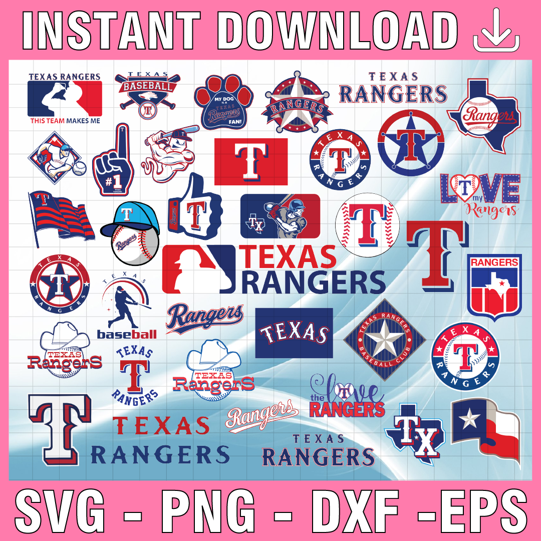 37 Files Texas Rangers Svg, Baseball Clipart, Cricut Texas s | Inspire ...