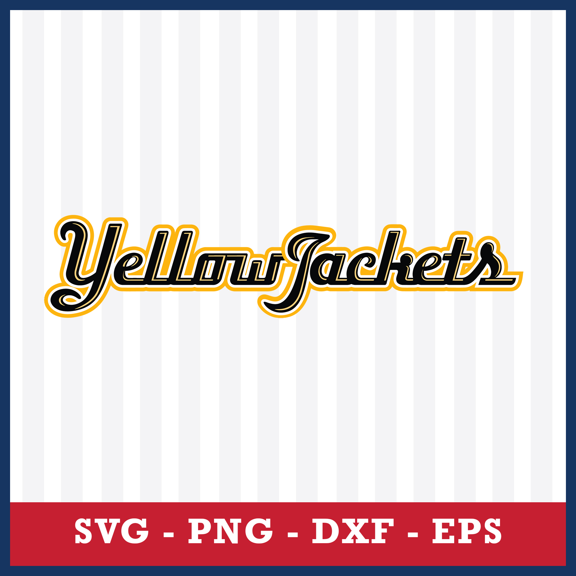 Logo AIC Yellow Jackets 2 Svg, NCAA Svg, Sport Svg, Png Dxf | Inspire Uplift