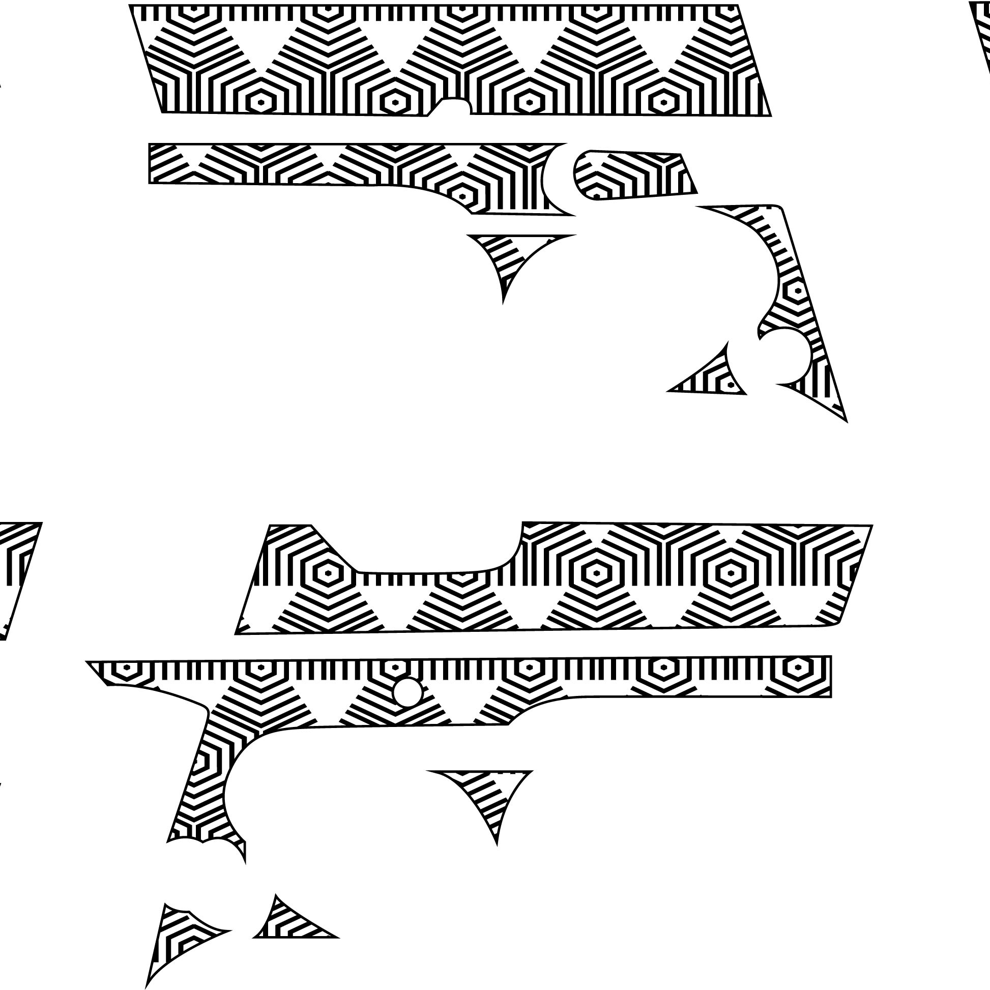 COLT 1911 Hand Gun Design Custom, Ai, Vector, SVG Engraving, | Inspire ...