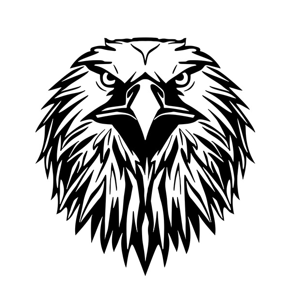 Eagle SVG, Jpg files. Digital download - Inspire Uplift