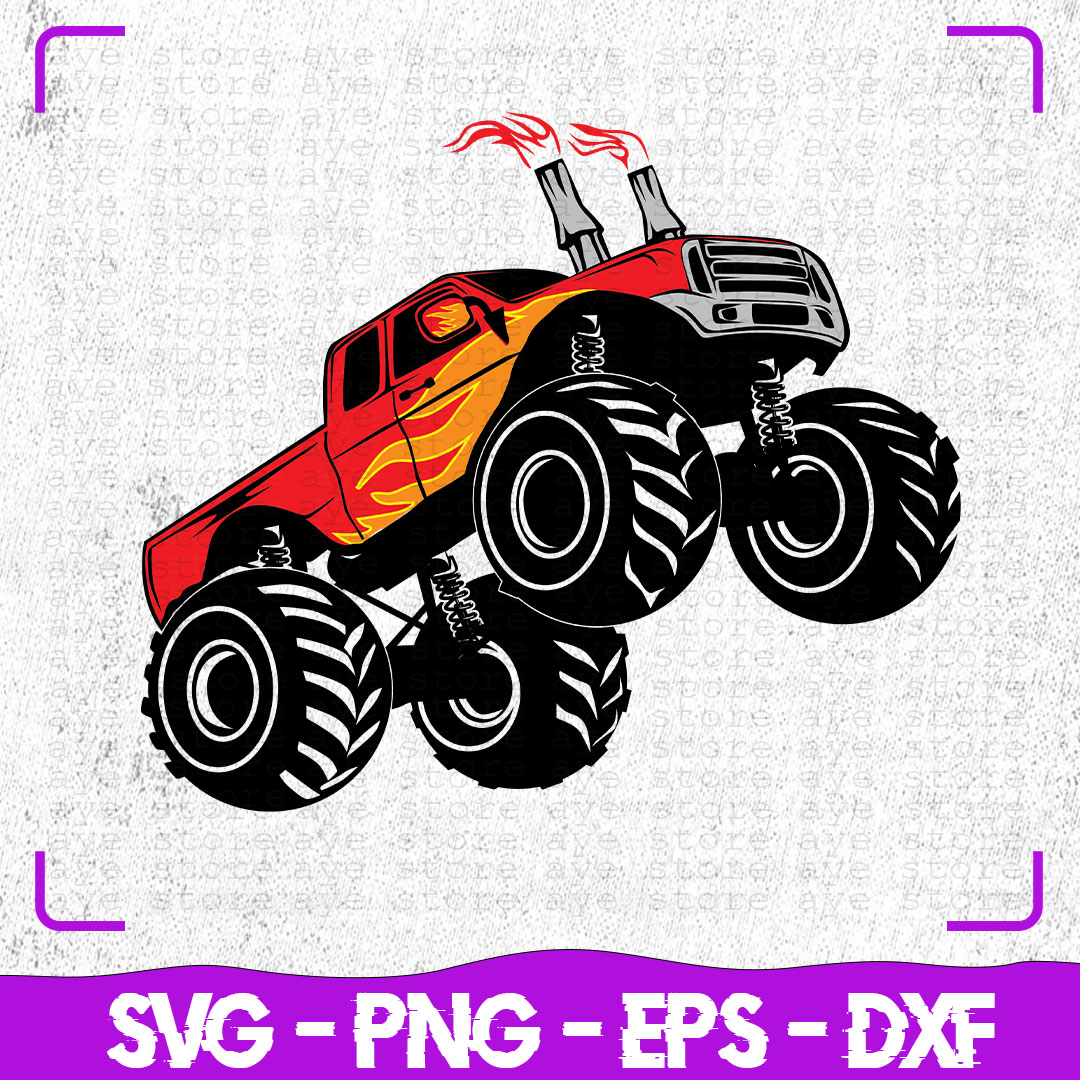 Monster Truck Svg, Monster Truck Png, Cricut, Svg Files, svg | Inspire ...