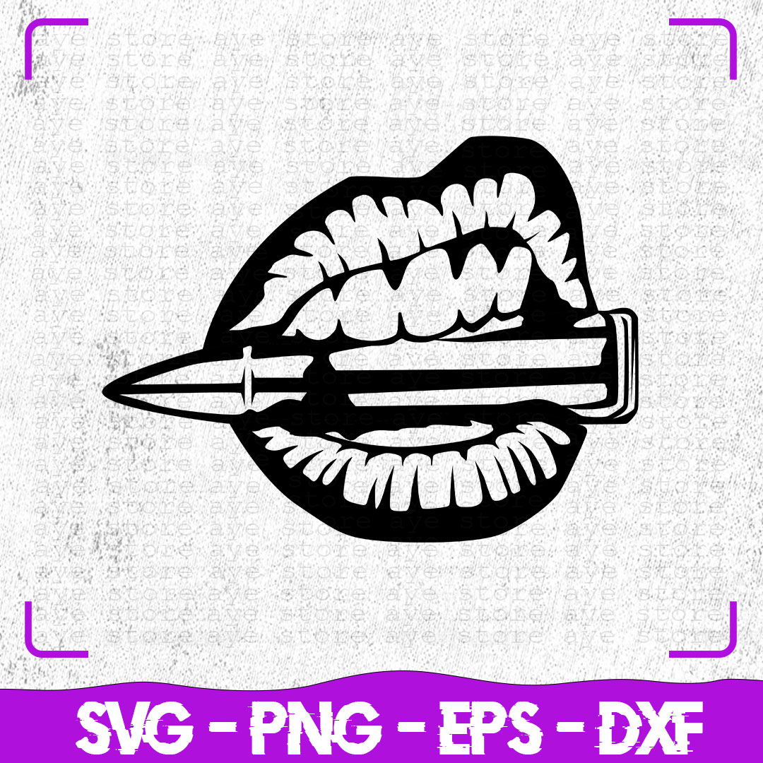 Lips with Bullets Svg, Sexy Lips SVG, Cricut, Svg Files, svg | Inspire ...