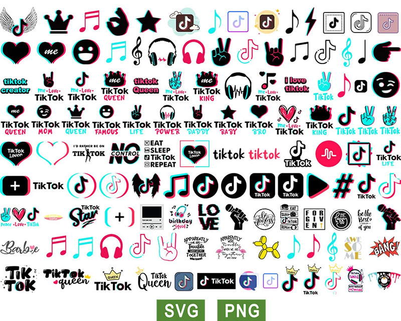 tiktok logo svg, tiktok png transparent, tiktok png effect - Inspire Uplift