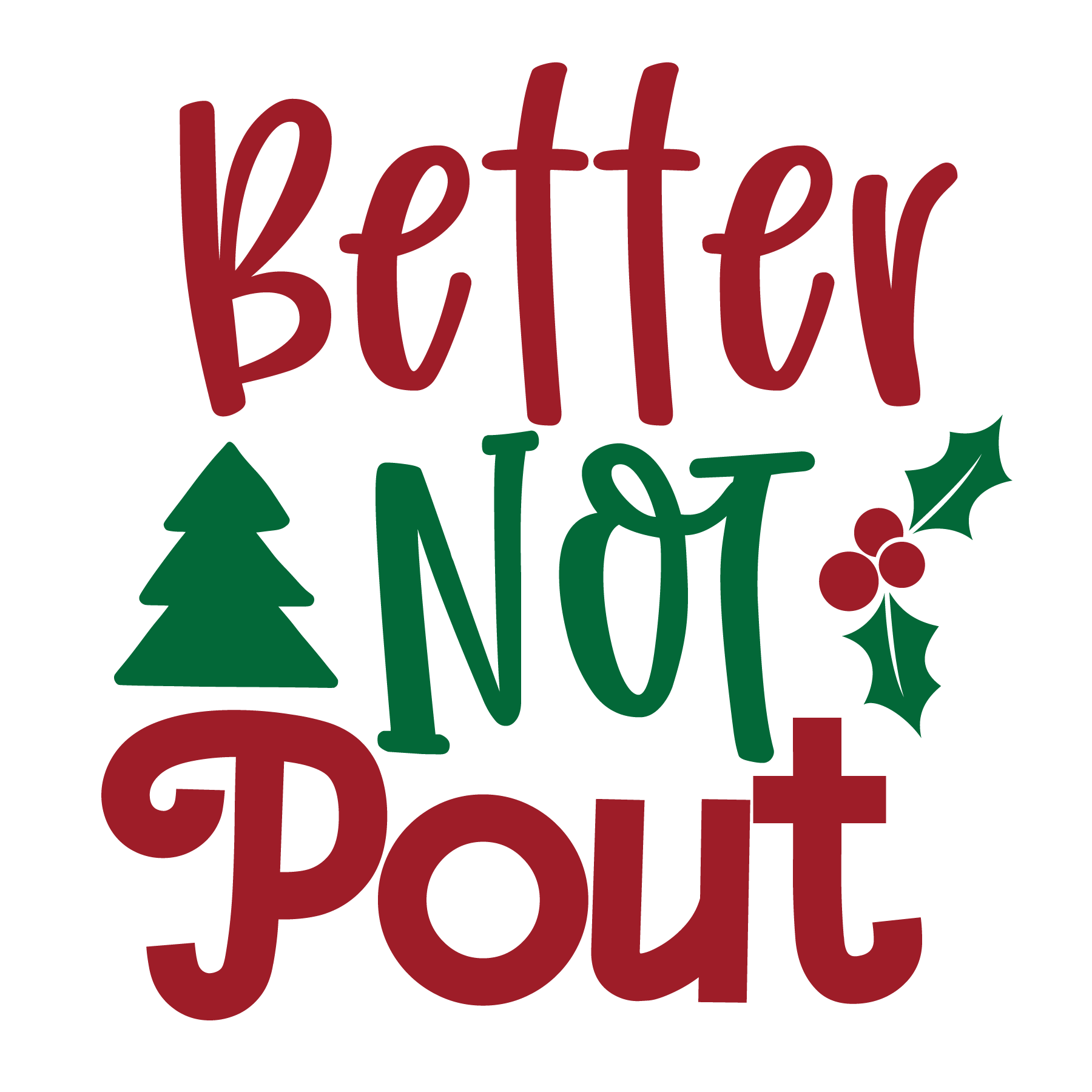 Better Not Pout, Mega Christmas SVG, Winter svg,Santa,Holida | Inspire ...