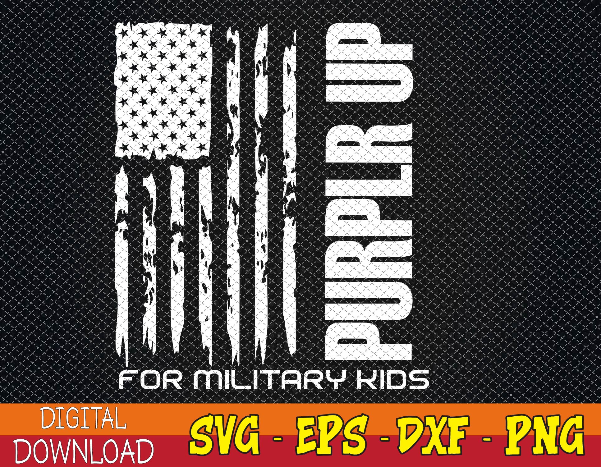 Purple Up Military Kids Military Child US Flag Svg, Eps, Png - Inspire ...