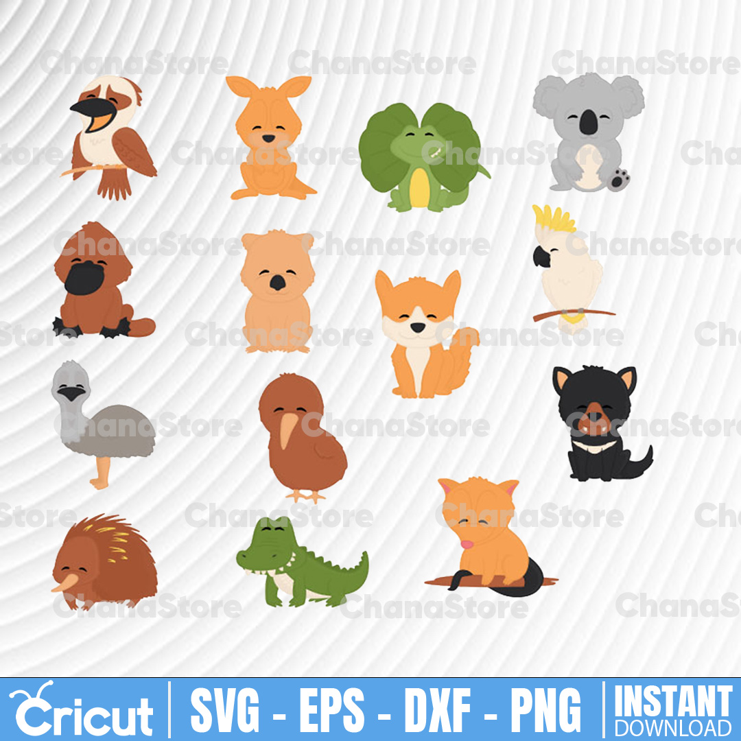 Australia Animal Clipart png- New Zealand Animal png- Cute A | Inspire ...