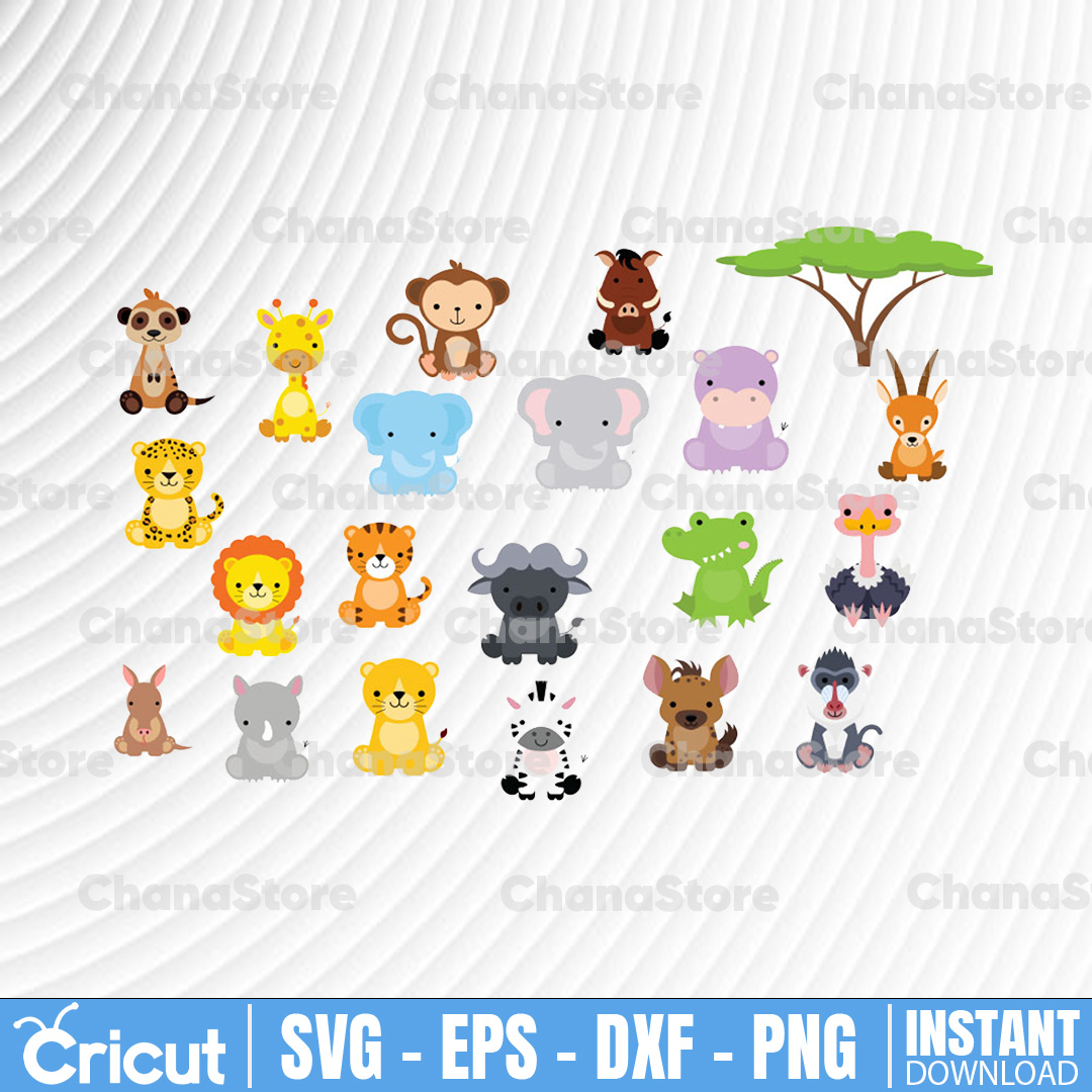 Safari Animals Cute Png, Jungle Animal Png, Zoo Cute Png, Af - Inspire ...