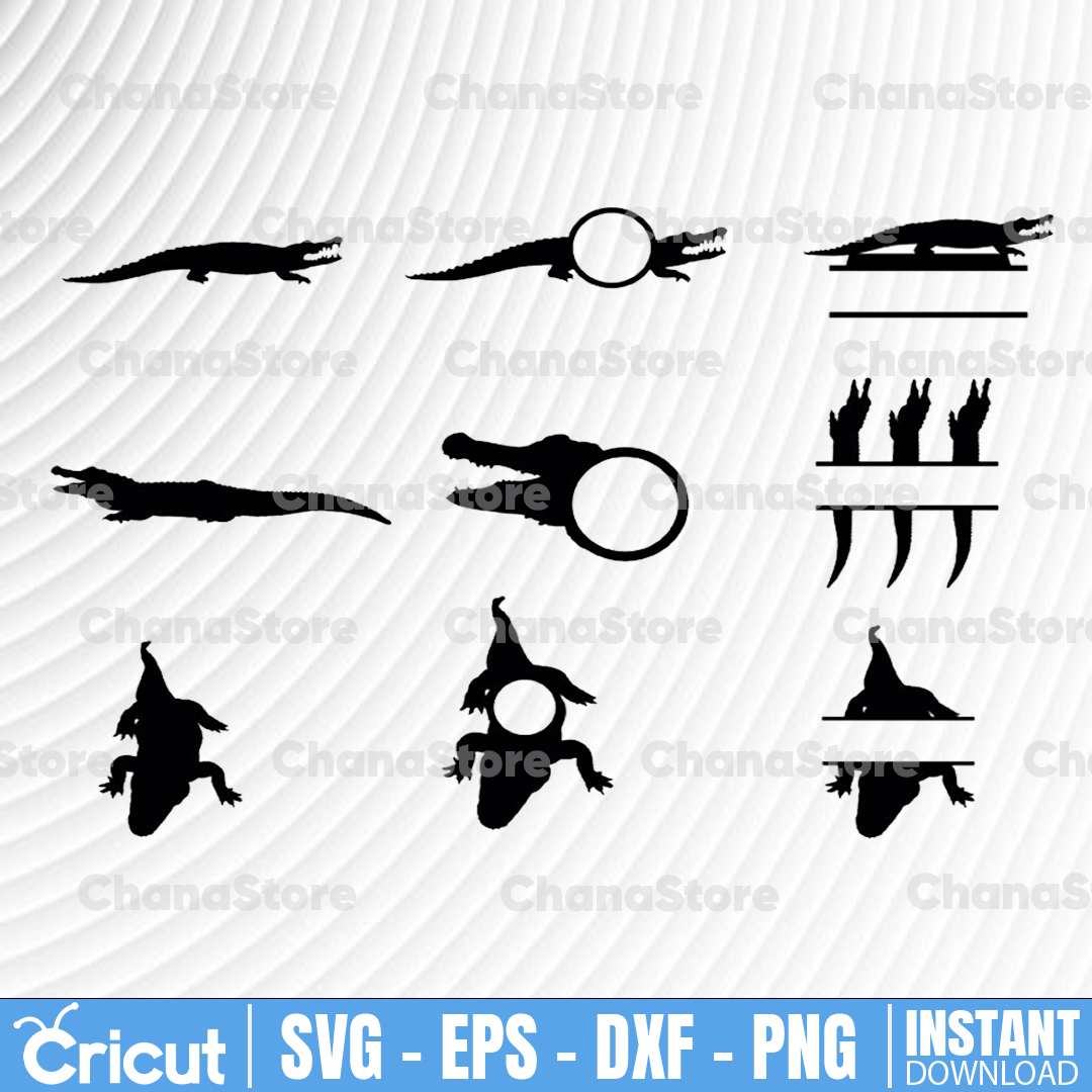 Crocodile SVG Bundle, Alligator SVG, Alligator Clipart, Cut | Inspire ...