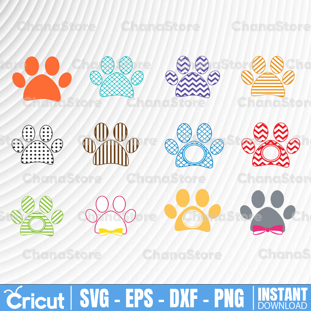 Paw SVG - Animal Paw Svg - Paw Silhouette - SVG Cut Files - | Inspire ...