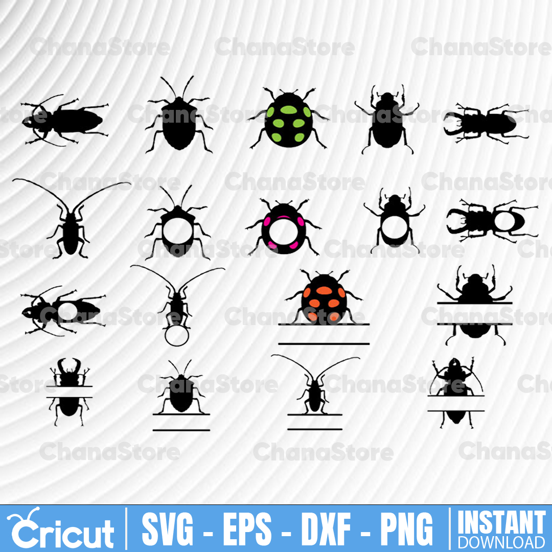 Insect SVG, Insects Bundle SVG Files for Silhouette and Cric | Inspire ...