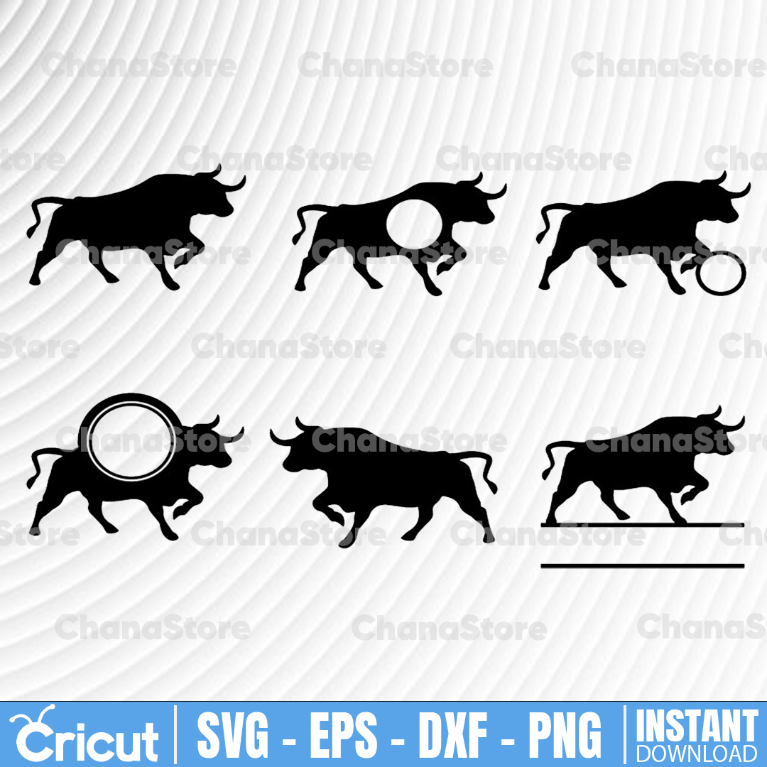 Bison Bull bundle svg, dxf, png, Bison Bull Monogram cricut, | Inspire ...
