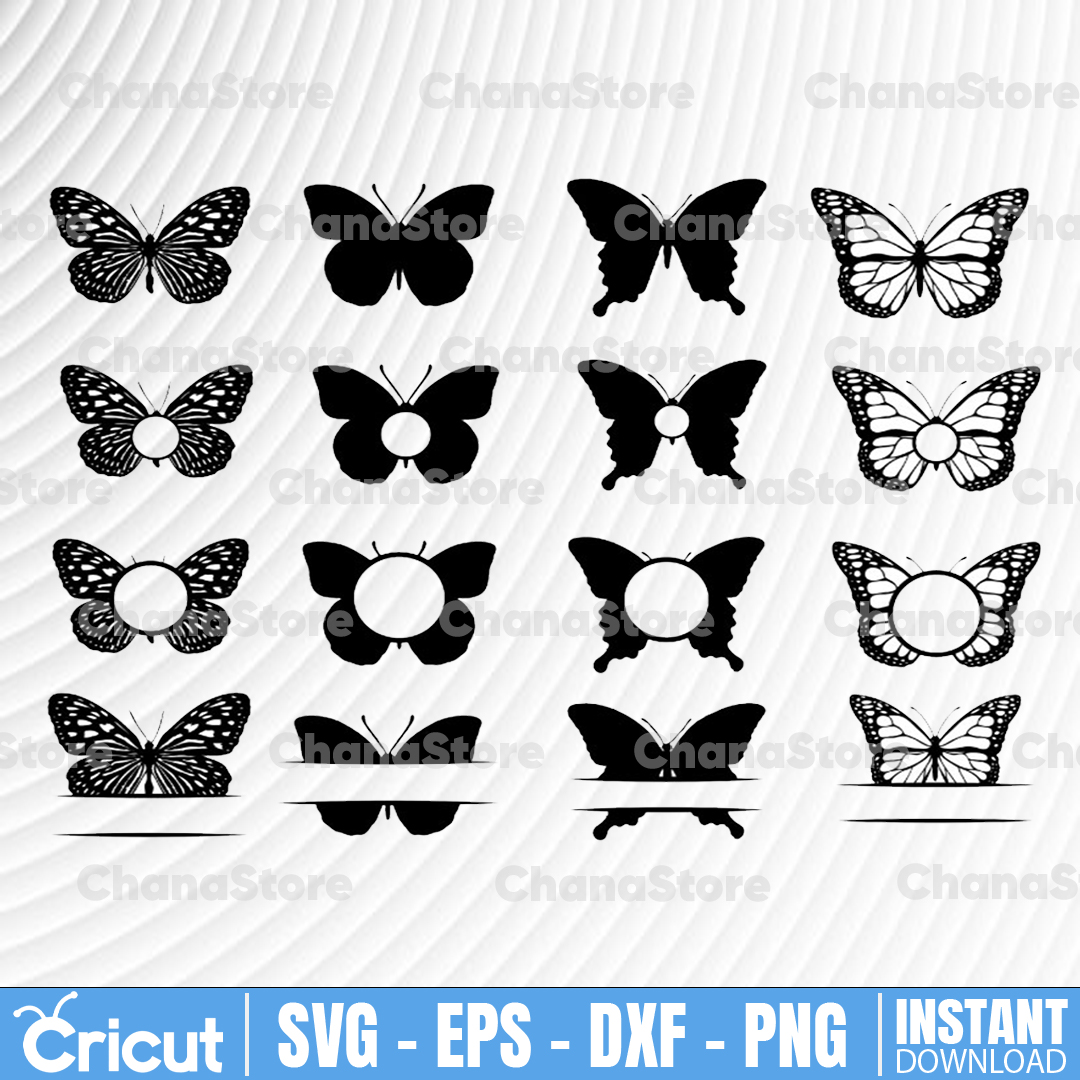 Butterfly svg bundle, Butterfly clipart, butterfly dxf, butt | Inspire Uplift