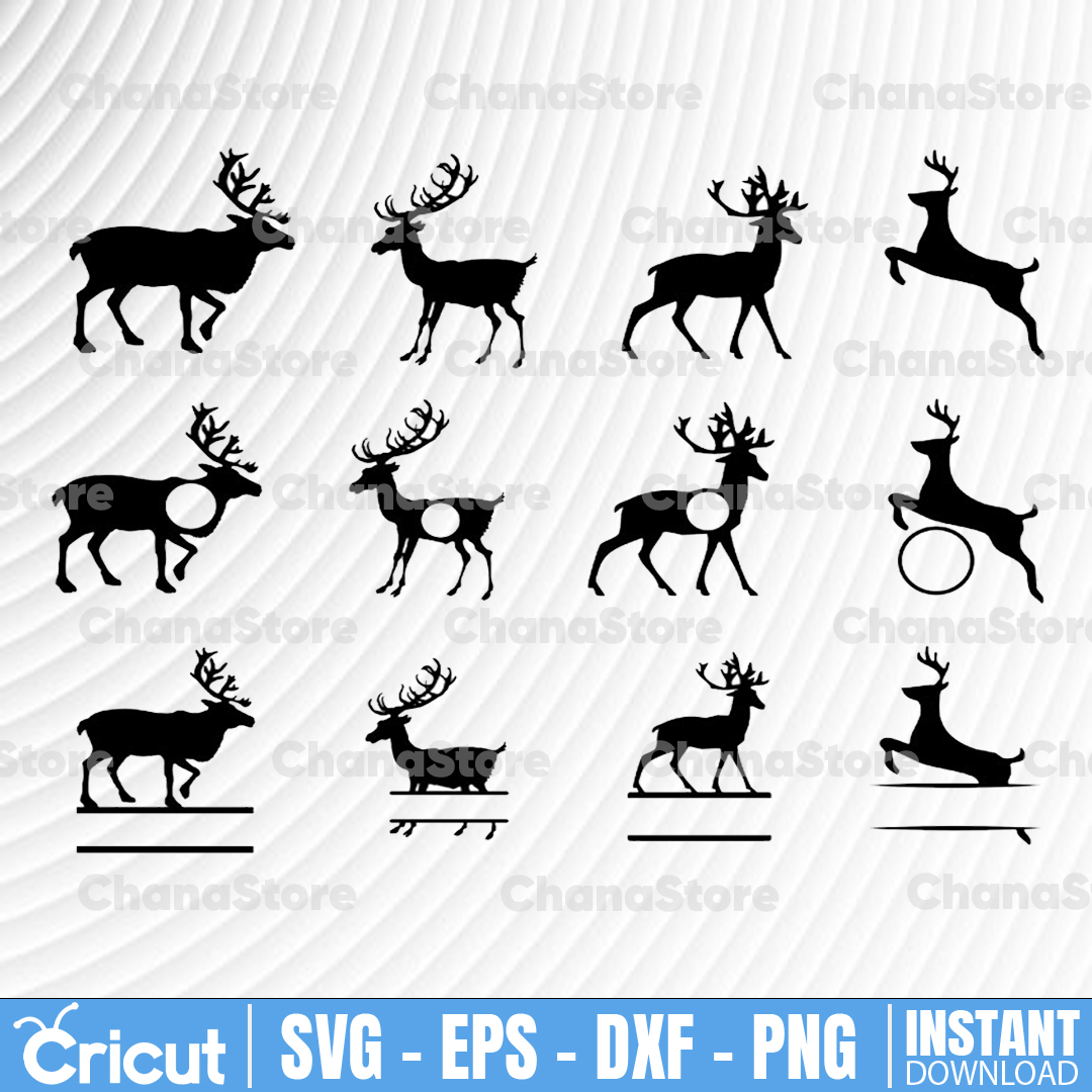 Deer SVG - Mega Bundle Deer SVG - Deer Bundle SVG - Deer Sil - Inspire ...