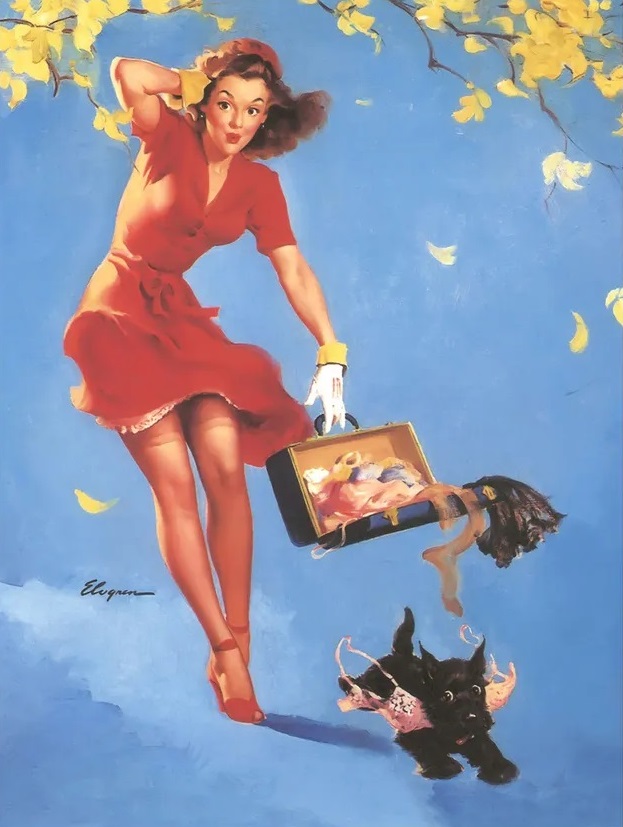 Vintage Pin Up Girl - Cross Stitch Pattern Counted Vintage P - Inspire ...