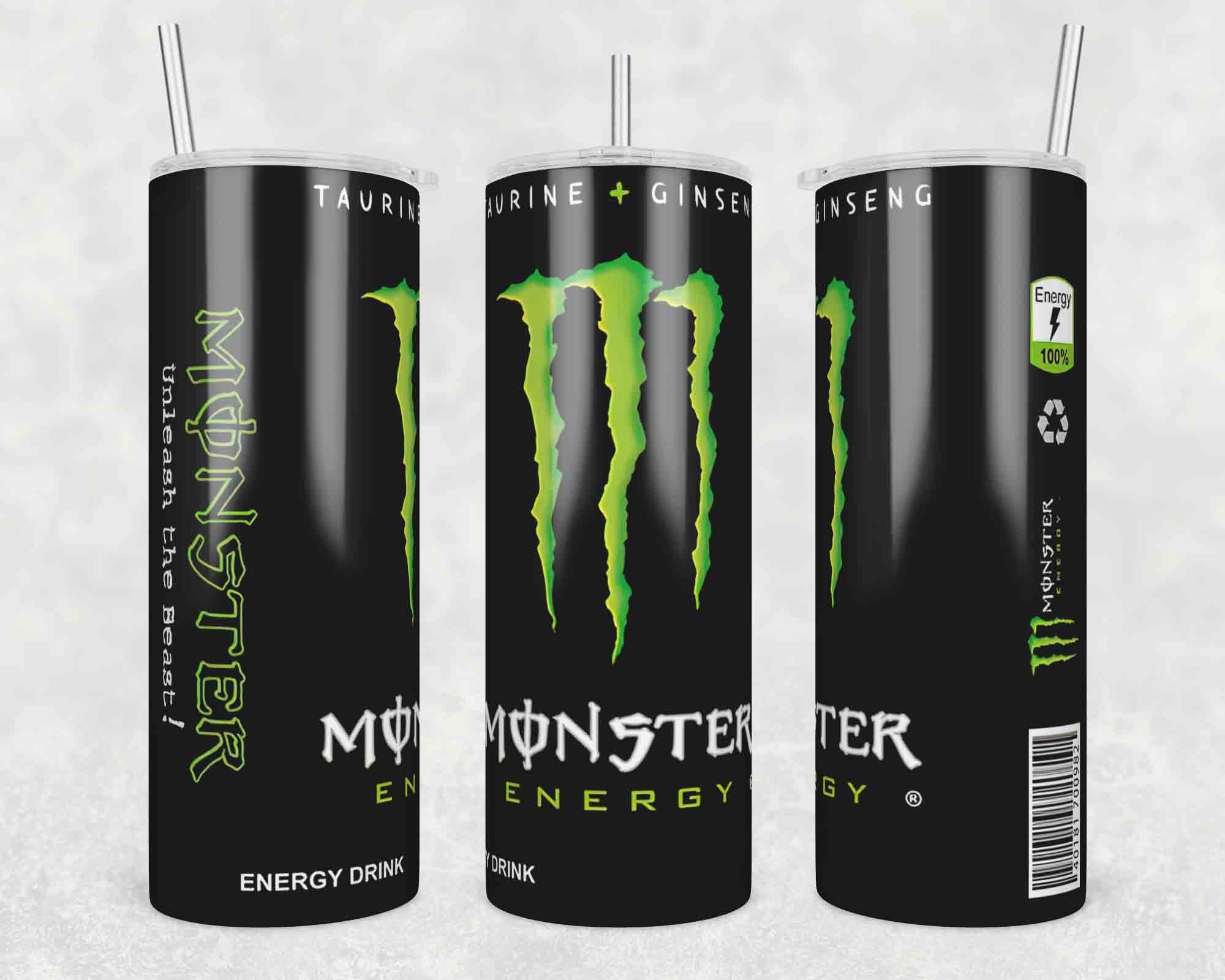 Monster Energy Tumbler Wrap, 20oz Skinny Tumbler Designs, En | Inspire ...