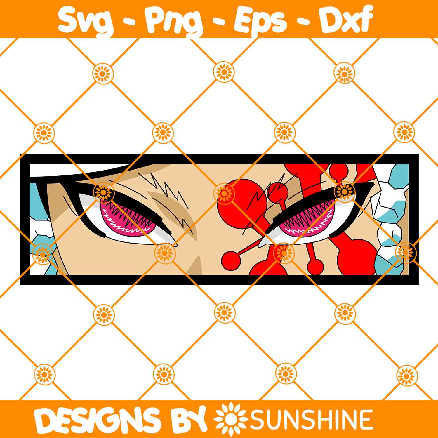 Demon Slayer Tengen Uzui SVG, Anime Manga Svg, Kimetsu No Ya - Inspire ...