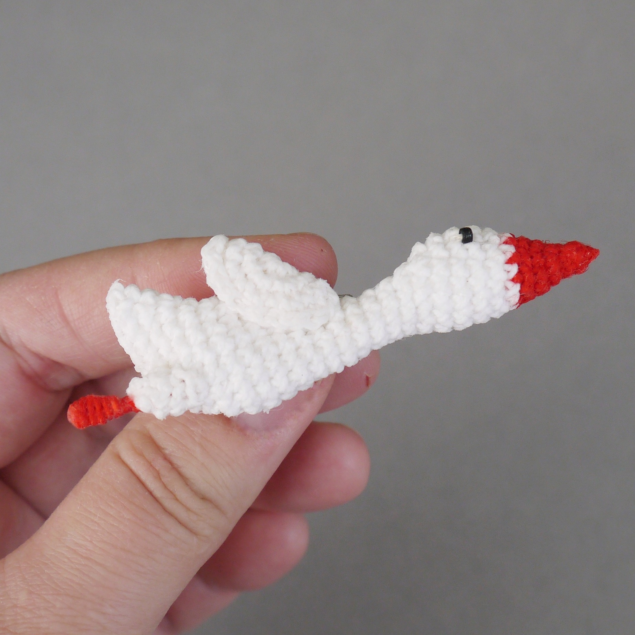 Handmade goose brooch. Crochet brooch. Gift for her, | Inspire Uplift