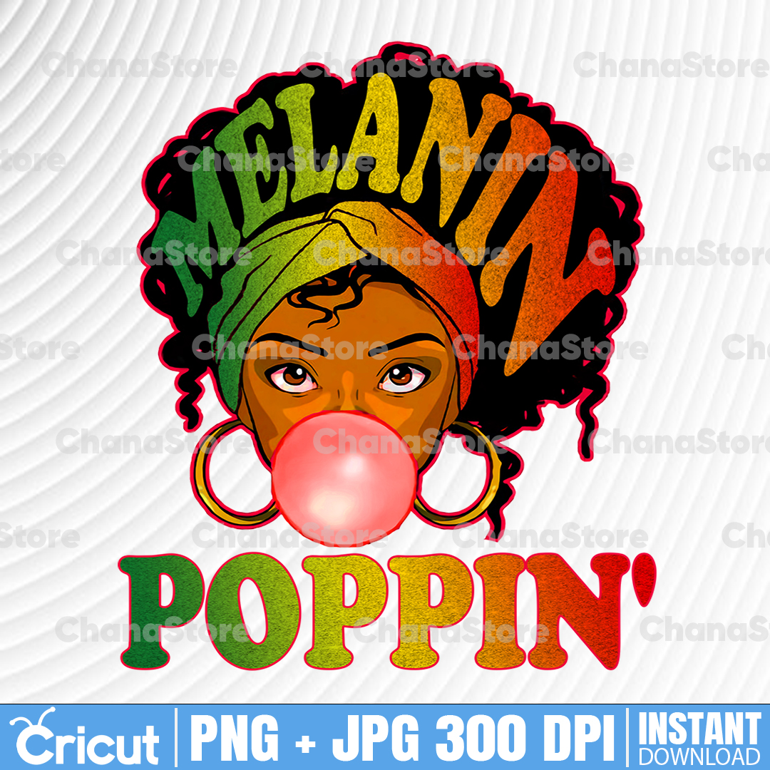 Melanin Poppin Png, African American Png, Stacked Words Png, | Inspire ...
