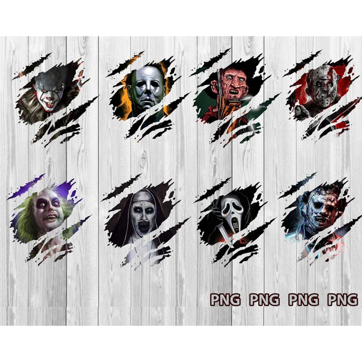 Horror Characters PNG, Movie Killers, Horror Movie PNG | Inspire Uplift