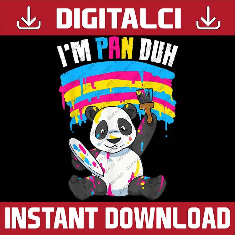 I'm Pan Duh Panda Pansexual Pride Rainbow LGBT LGBT Month PN | Inspire ...