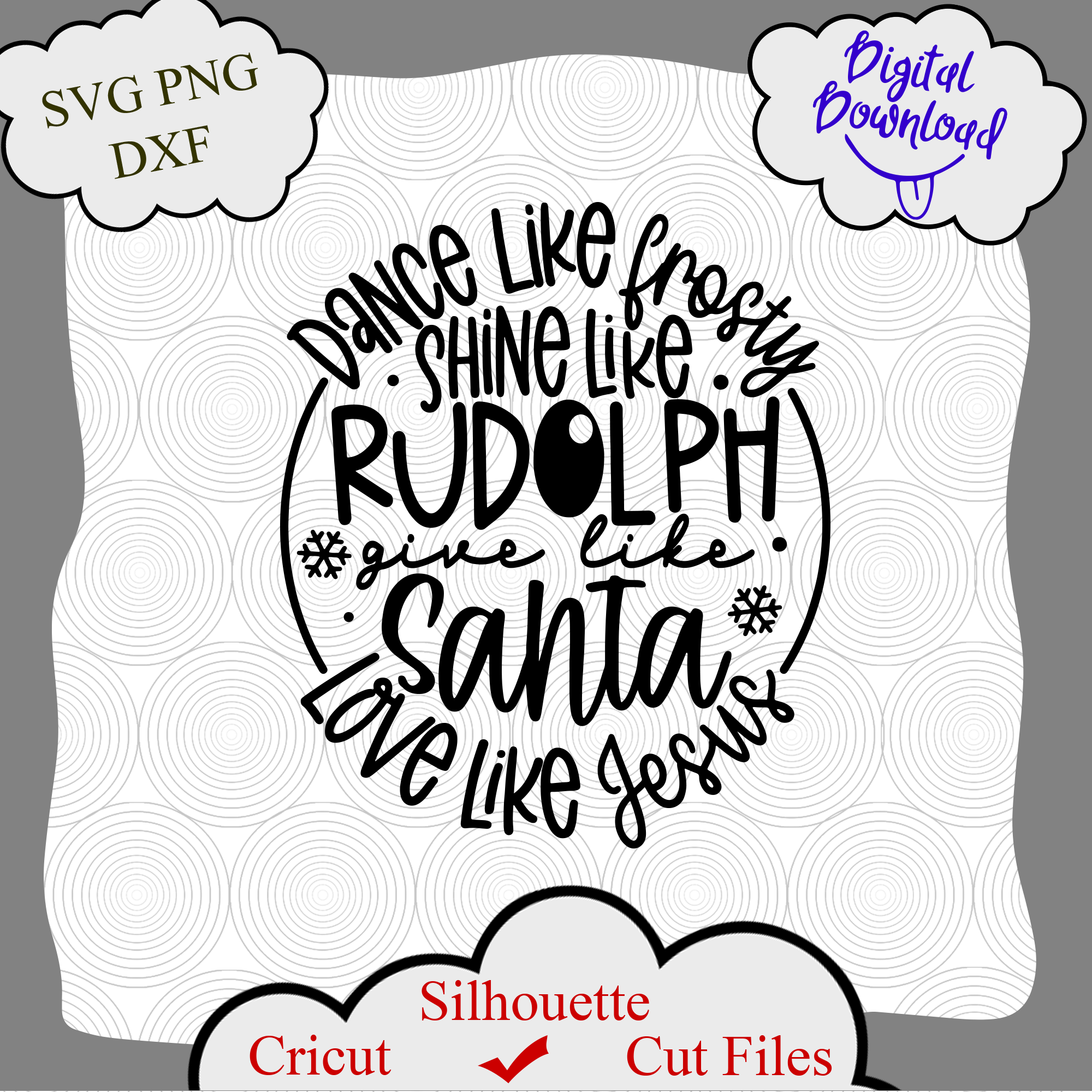 Santa Love Like Jesus SVG, Dance Like Frosty Svg, Merry Chri | Inspire ...