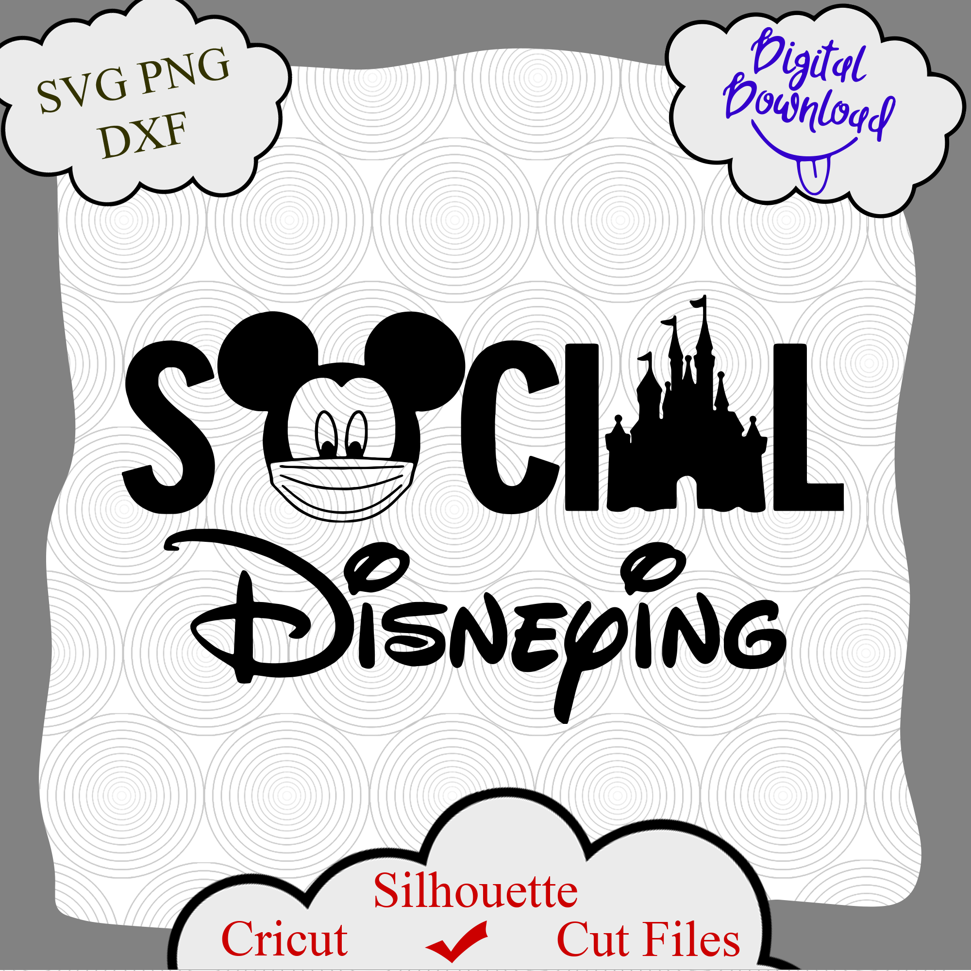 Social Disneying, Mickey Mouse Ears, Disney Quarantine, Face | Inspire ...